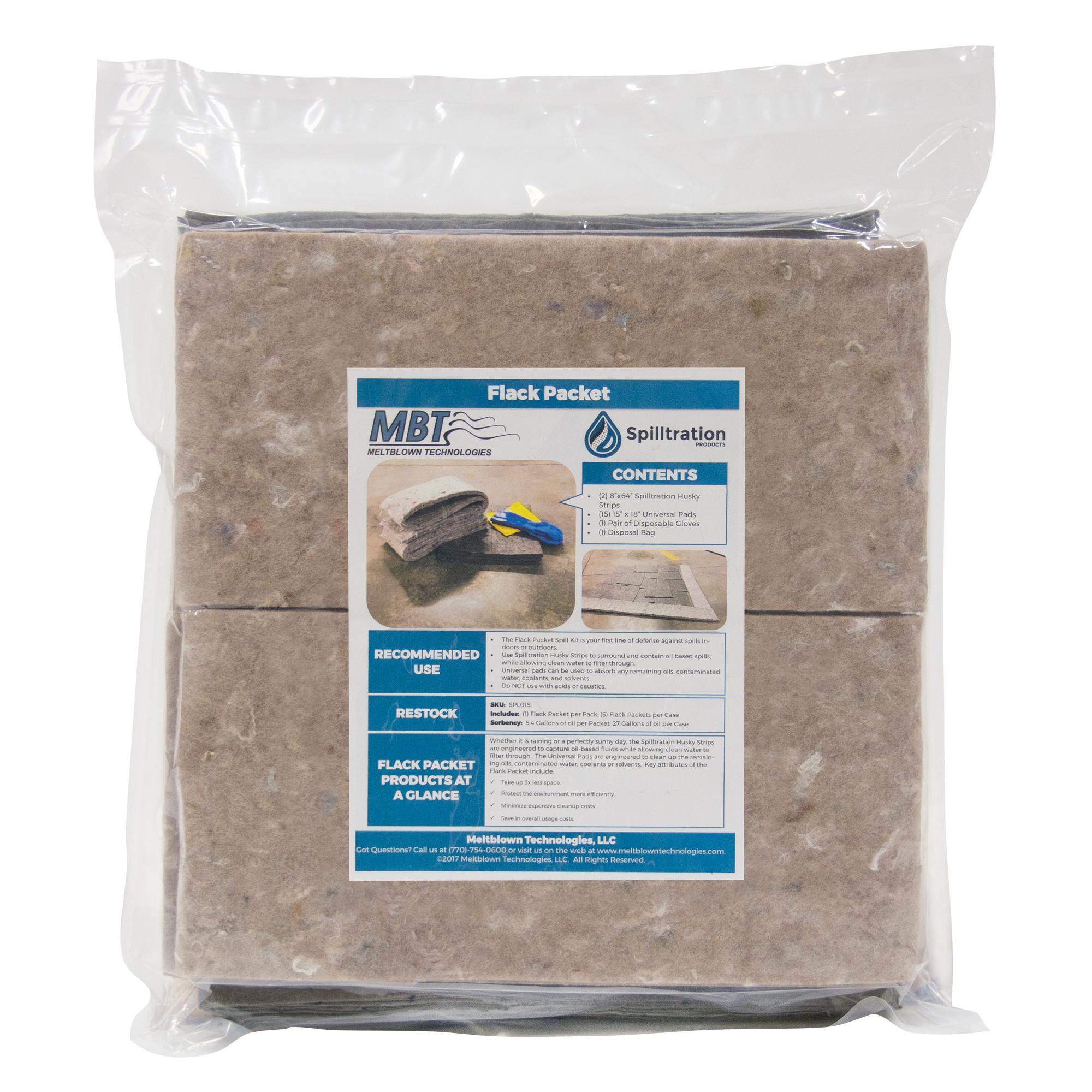 MELTBLOWN TECHNOLOGIES Flack Pack Spill Kits SGC507 (SPL015) | Shop ...