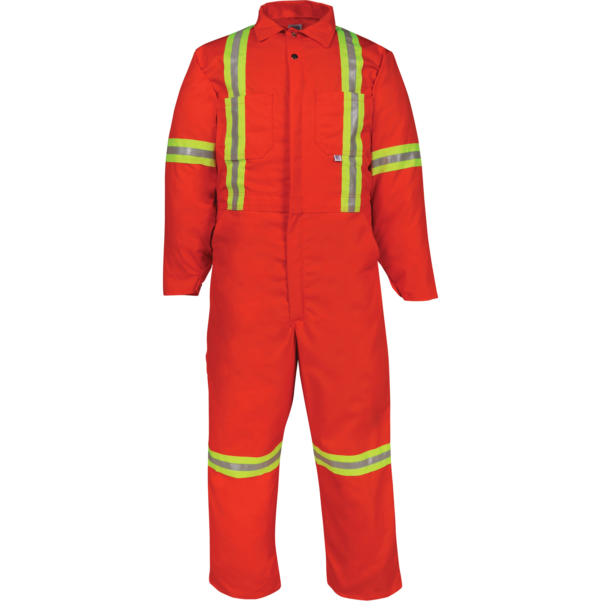 Big Bill 429BF-T-ORA-40 Deluxe Reflective Coveralls, 40 (Tall), Orange