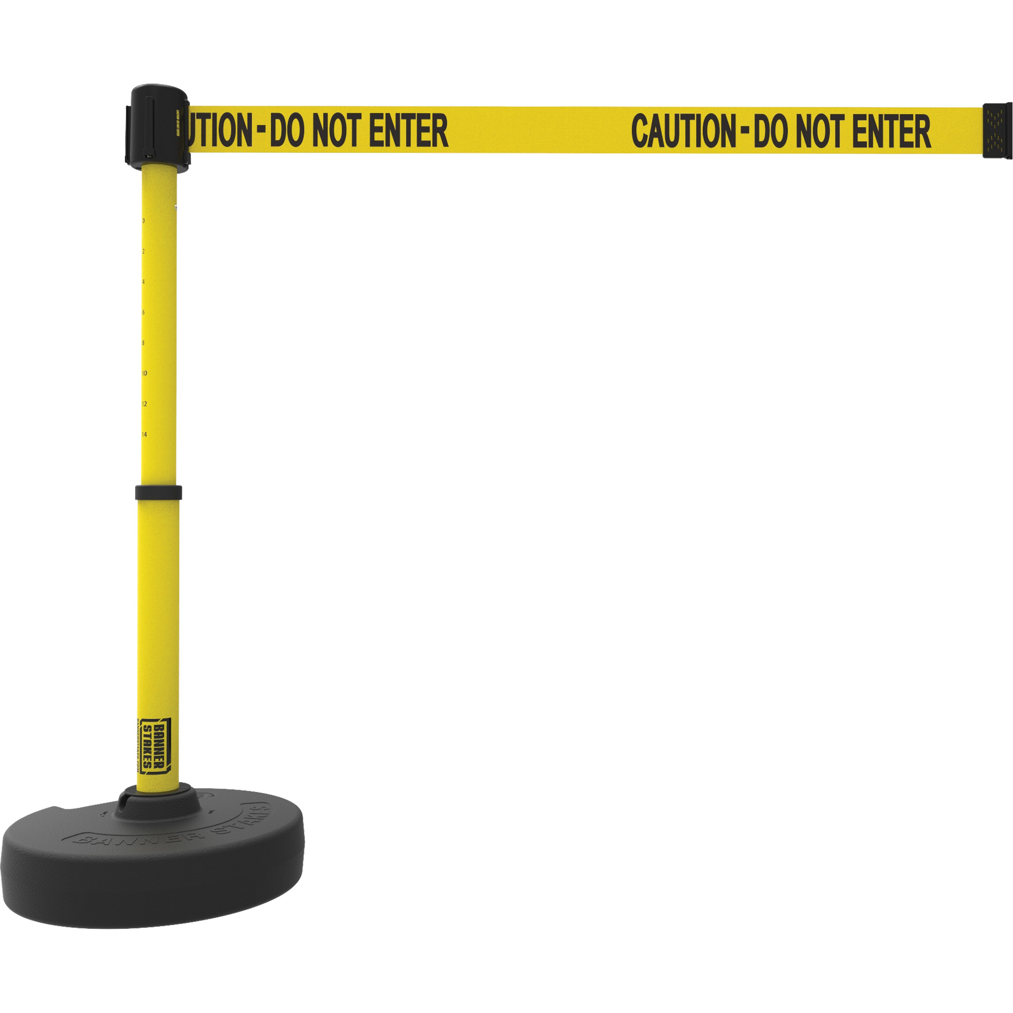 Banner Stakes PL4085 PLUS Barrier Post Set, Plastic, 42" H, Yellow Tape ...