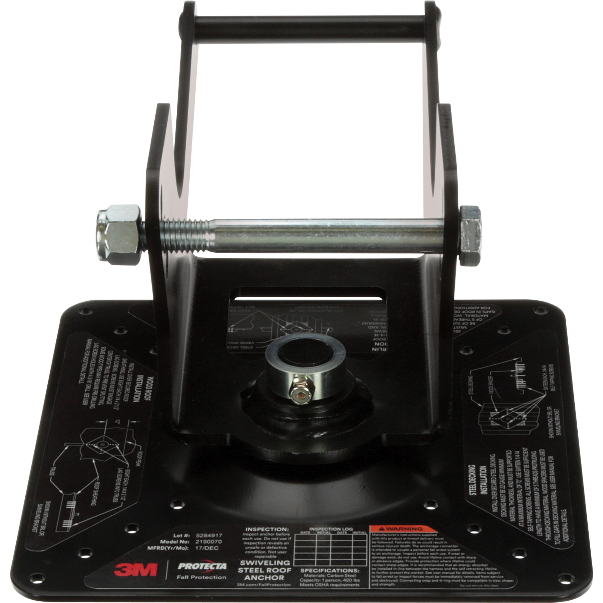 3M DBI SALA FALL PROTECTION Protecta® Roof Anchor SGJ698 (2190070 ...