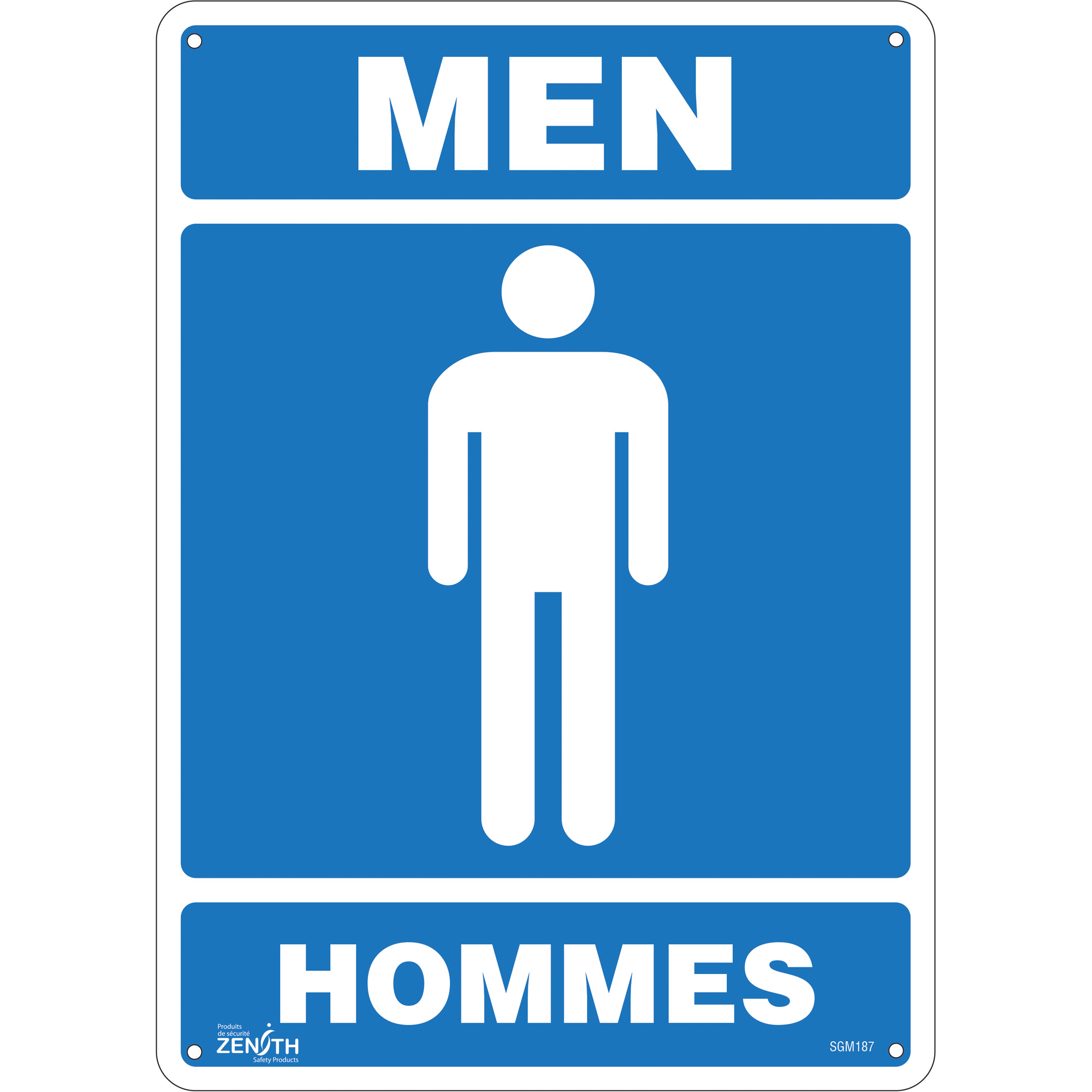 ZENITH SAFETY PRODUCTS "Men - Hommes" Pictogram Sign SGM187 | Shop ...