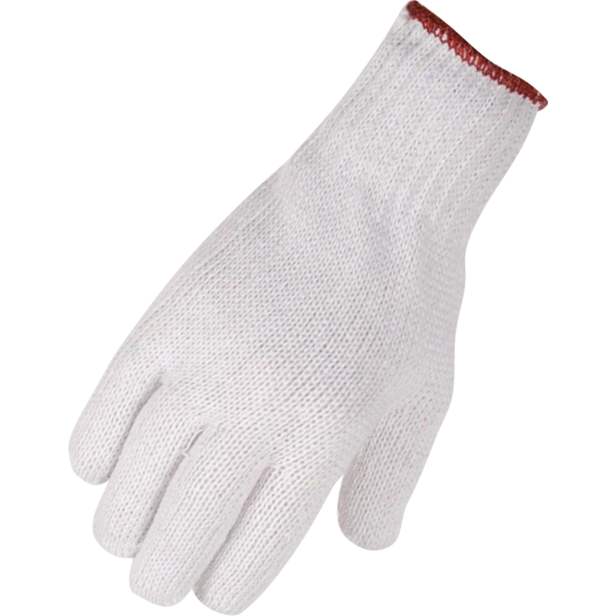 SGO643 String Knit Gloves, Poly/Cotton, 7 Gauge, Large