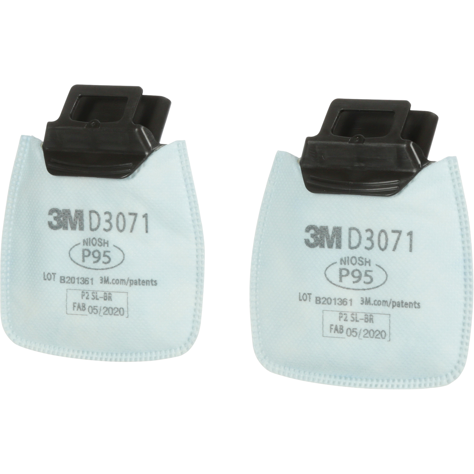 3M D3071 Secure Click Filter, Particulate Filter, P95 Filter