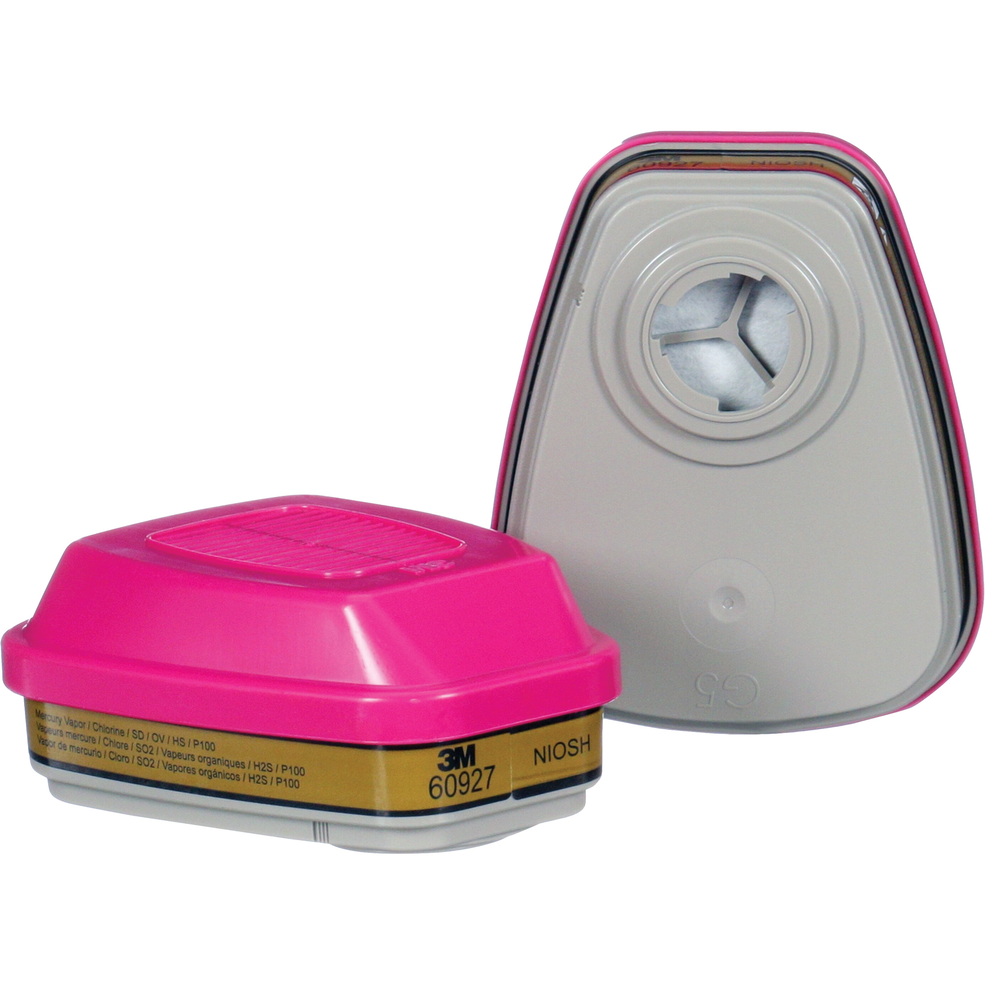 3M Mercury Vapour, Organic Vapour, and Acid Gas Cartridge with P100 ...