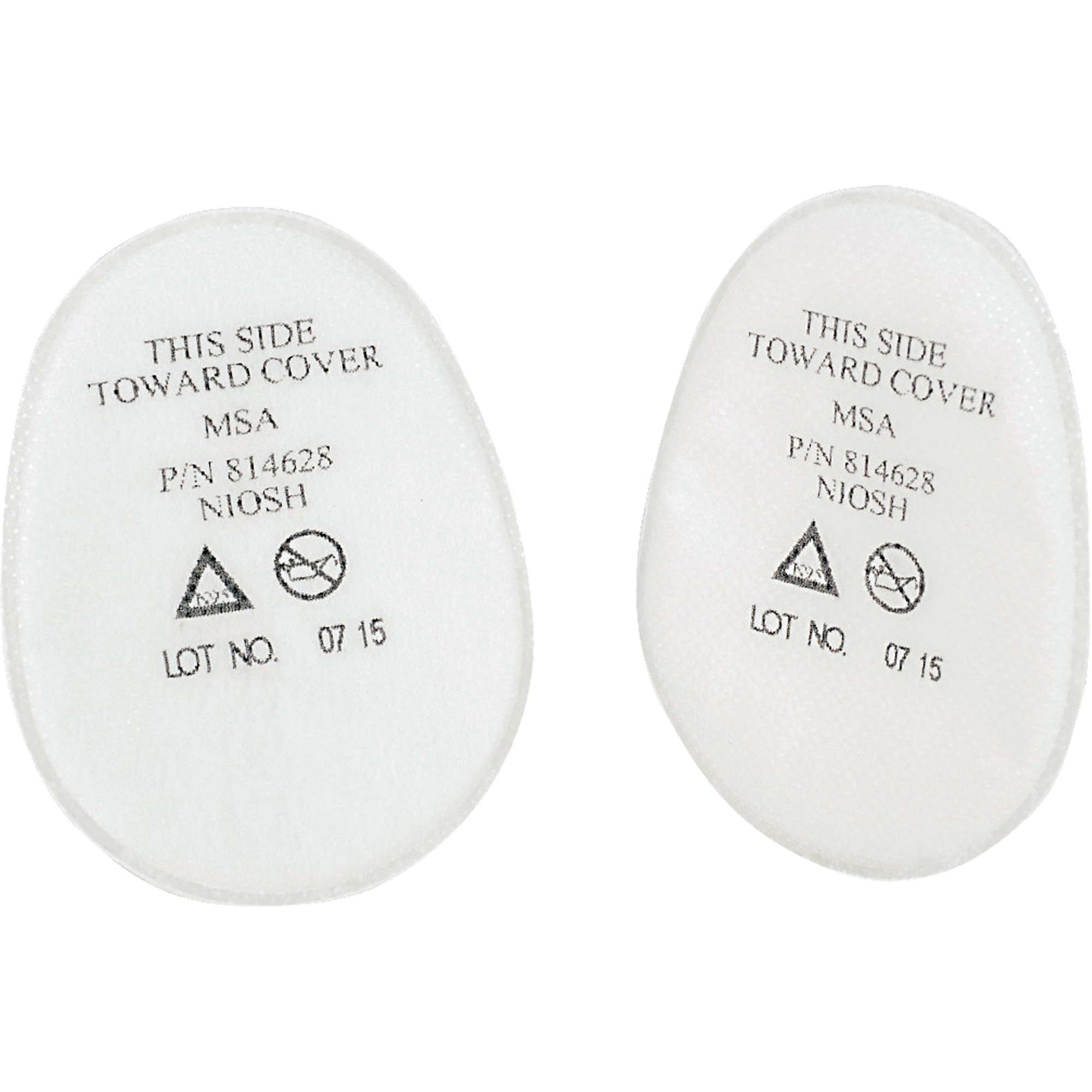 MSA 815394 Snap-On Prefilter & Cover, Particulate Filter, N95 Filter