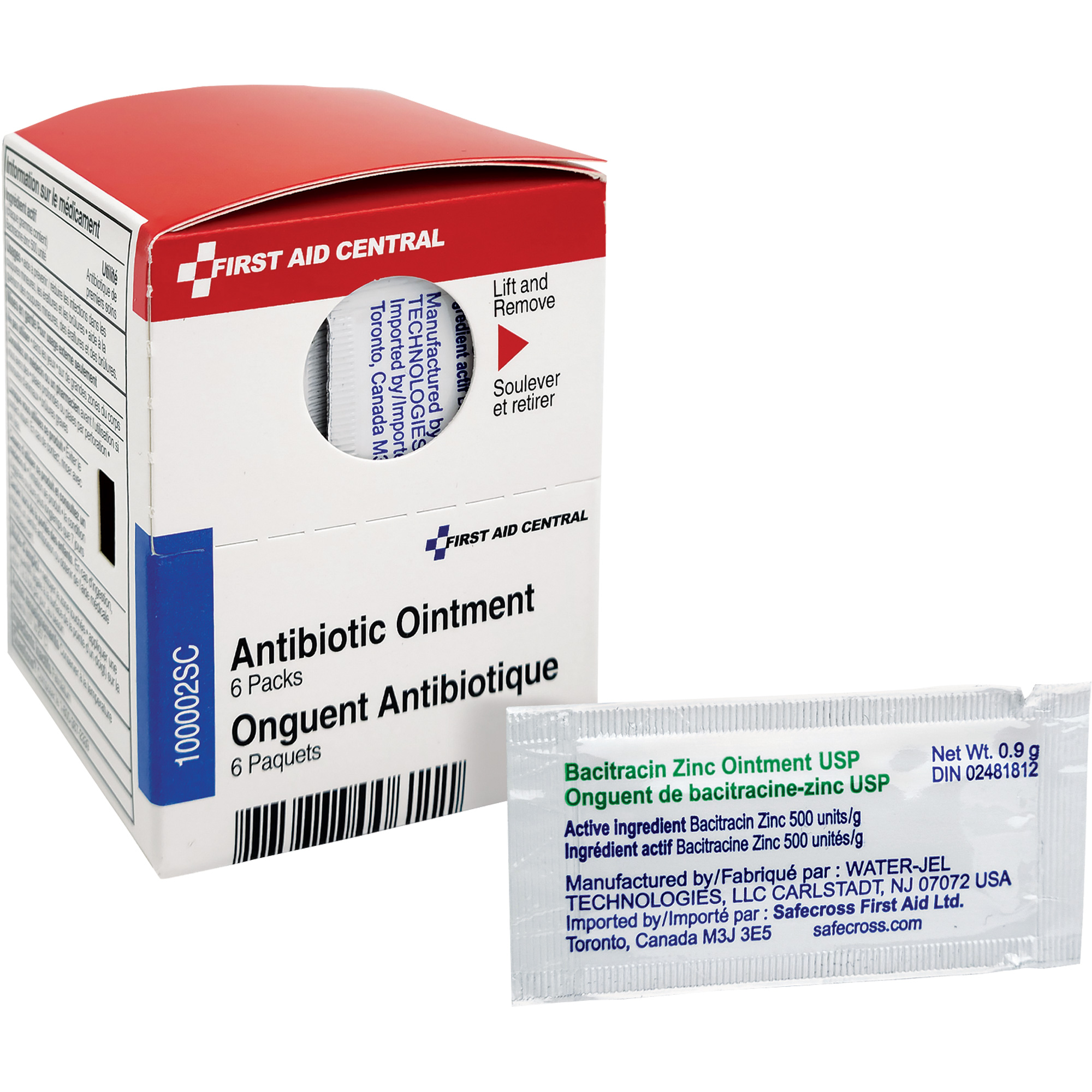 FIRST AID CENTRAL Recharge de traitement topique pour les premiers ...