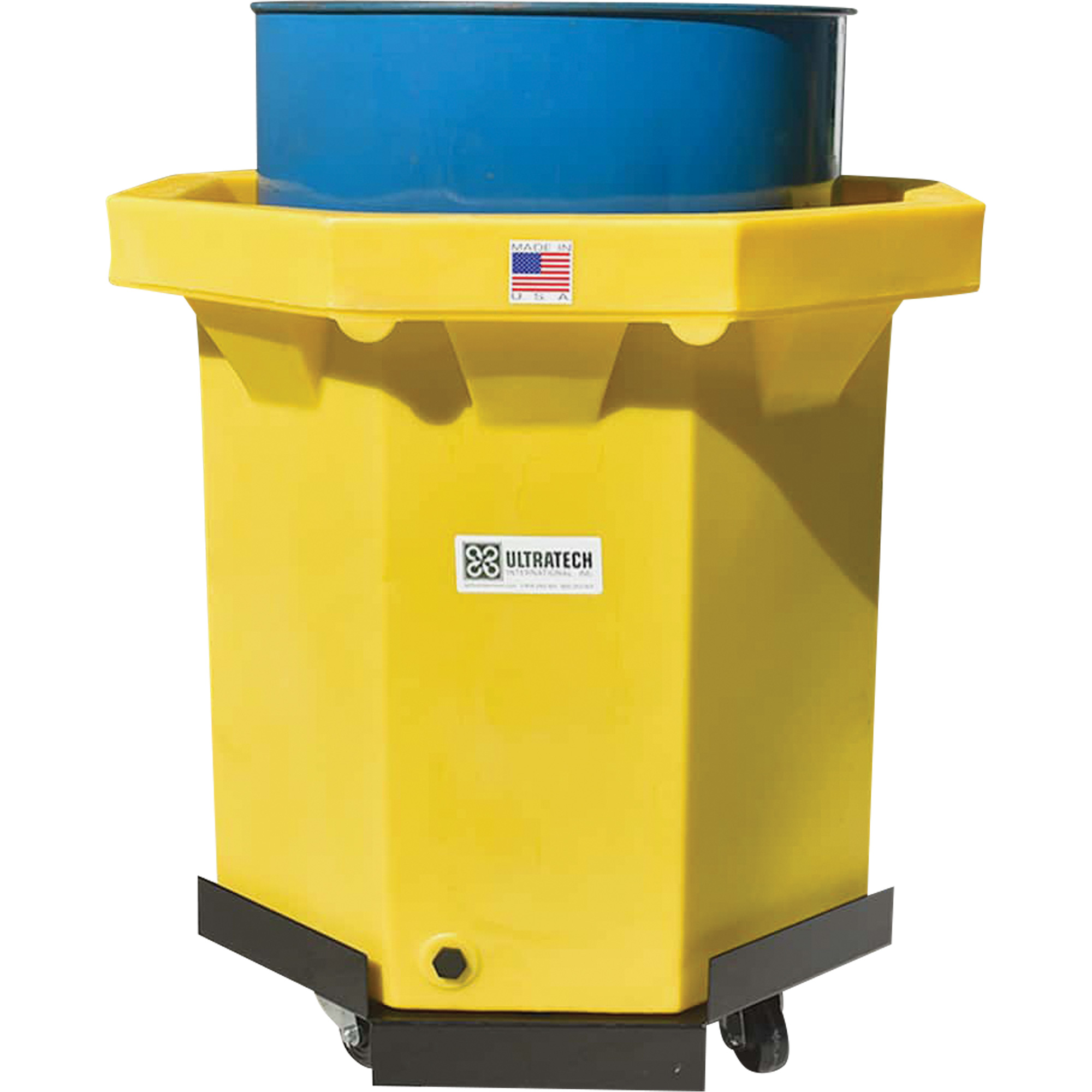 Ultratech 1043 Flat-Bottom Ultra-Spill Collector®, 66 US gal., Mobile