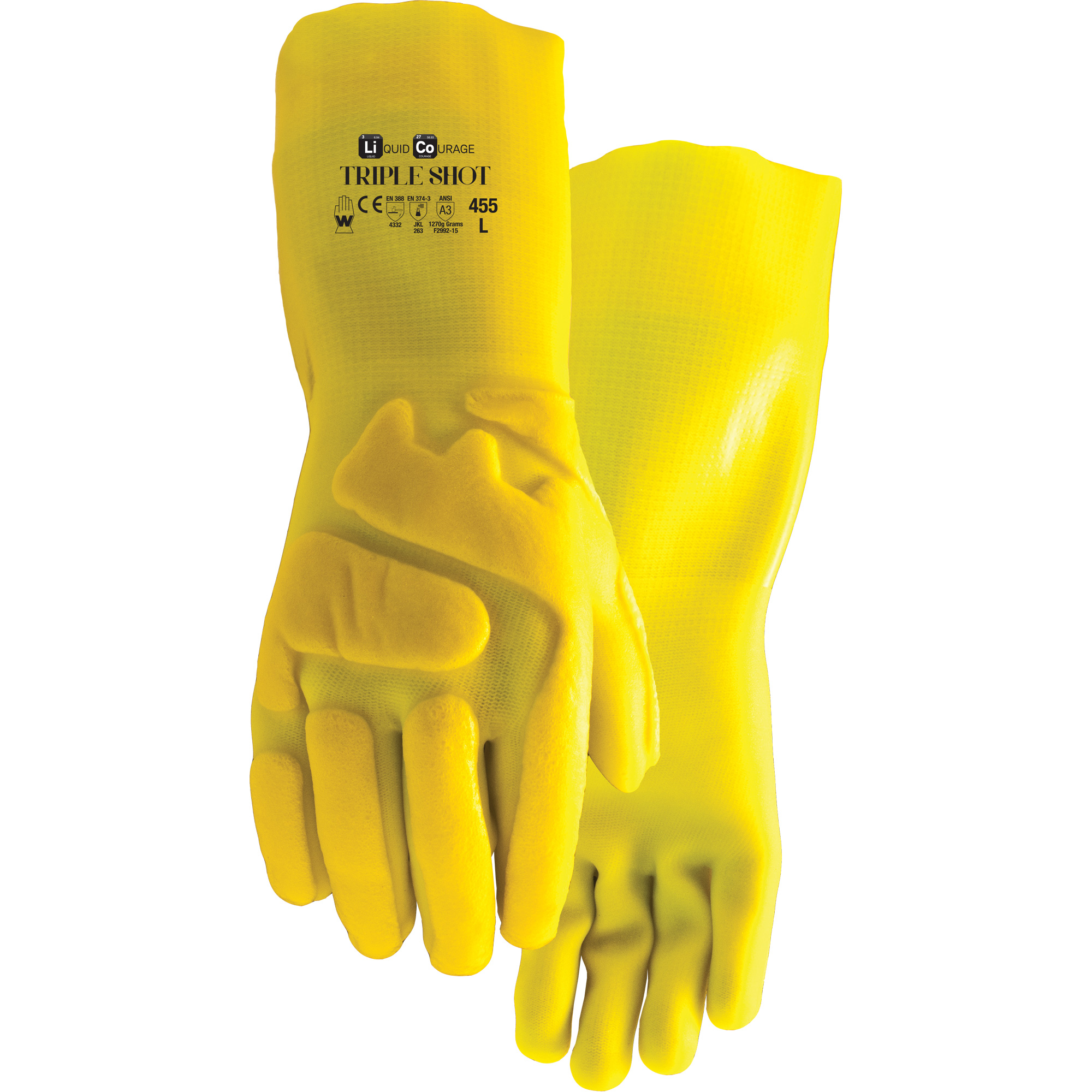 Watson Gloves 455-L 455 Triple Shot Cut-Resistant Gloves, Size Large ...