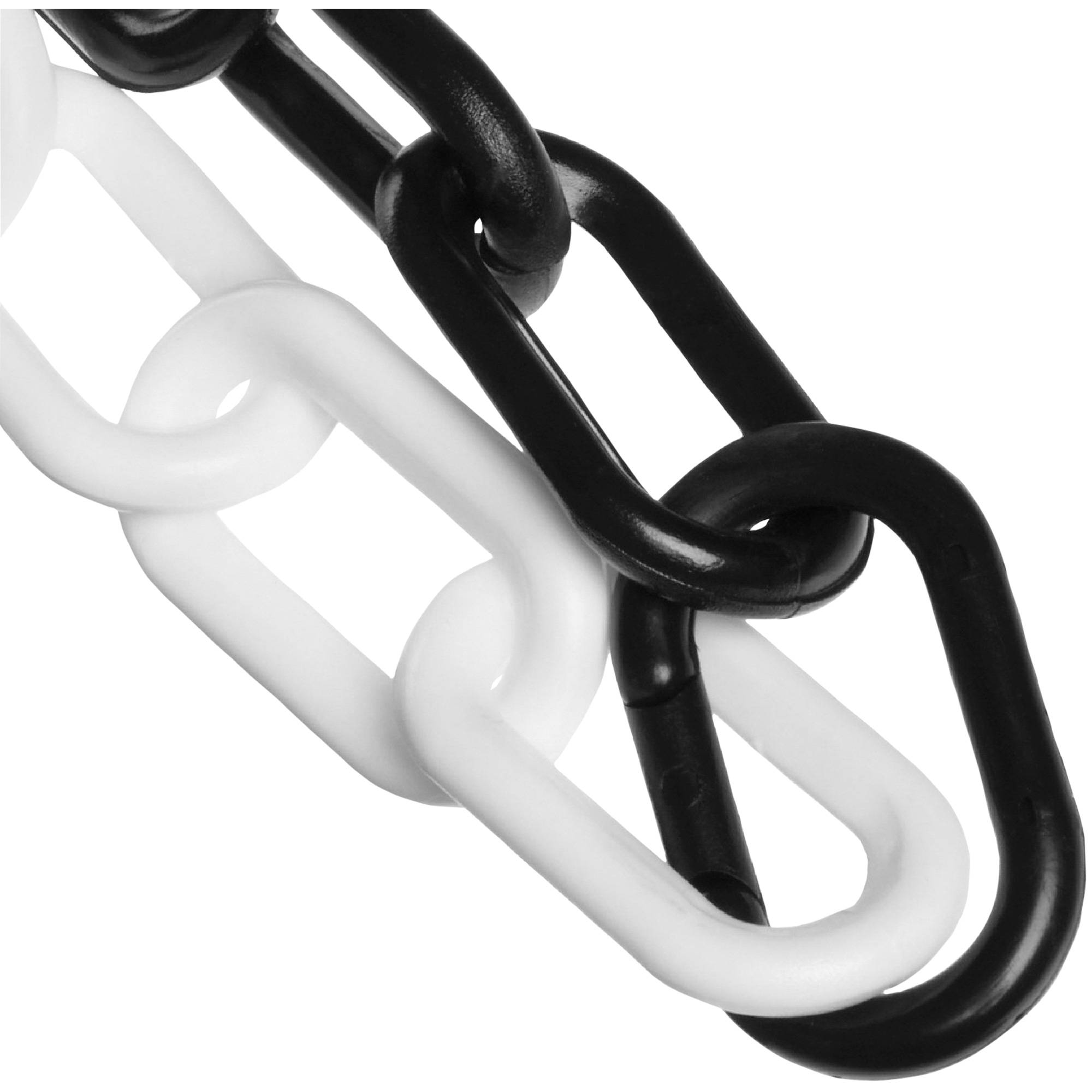 Mr. Chain 50020-100 Plastic Safety Chain, Black/White