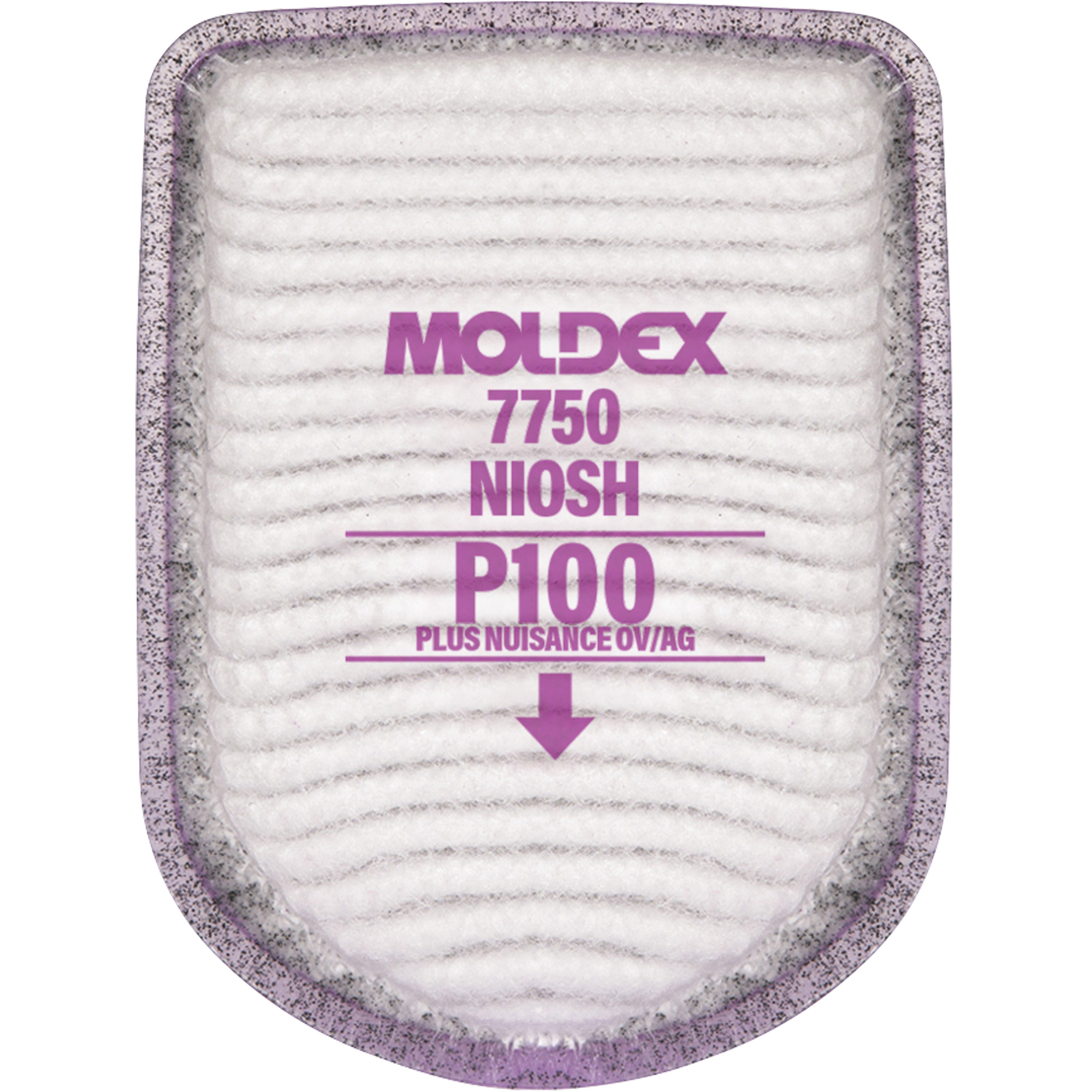 Moldex 7750 Semi-Rectangular Respirator Filter, Particulate Filter with ...