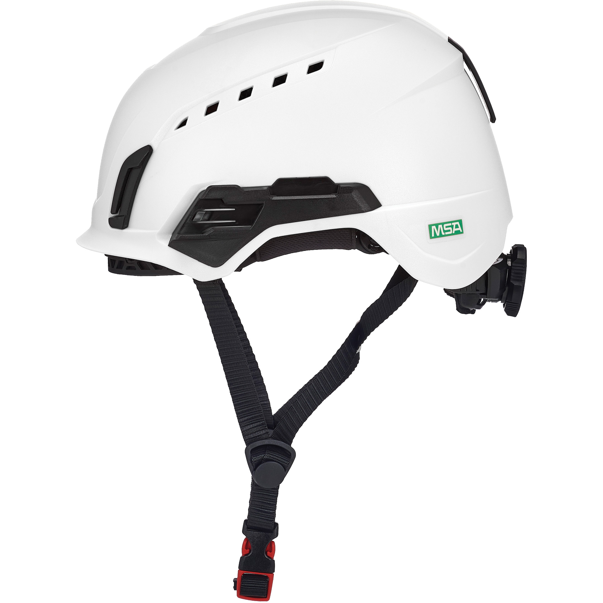 MSA 10242629 V-Gard H2 Safety Helmet, Vented, Ratchet, White