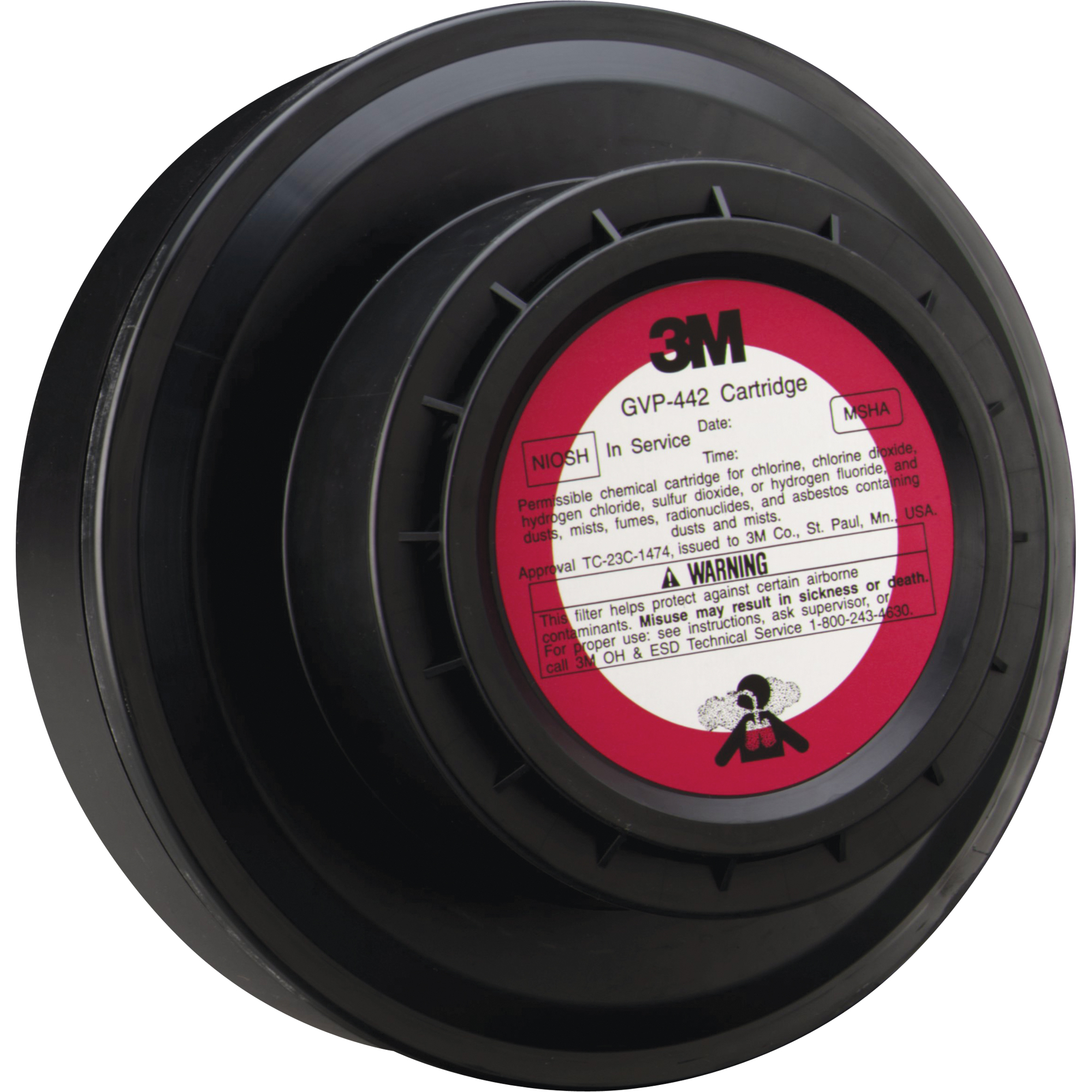 3M GVP-442 Powered Air Purifying Respirators (PAPR) Cartridge, Acid Gas ...