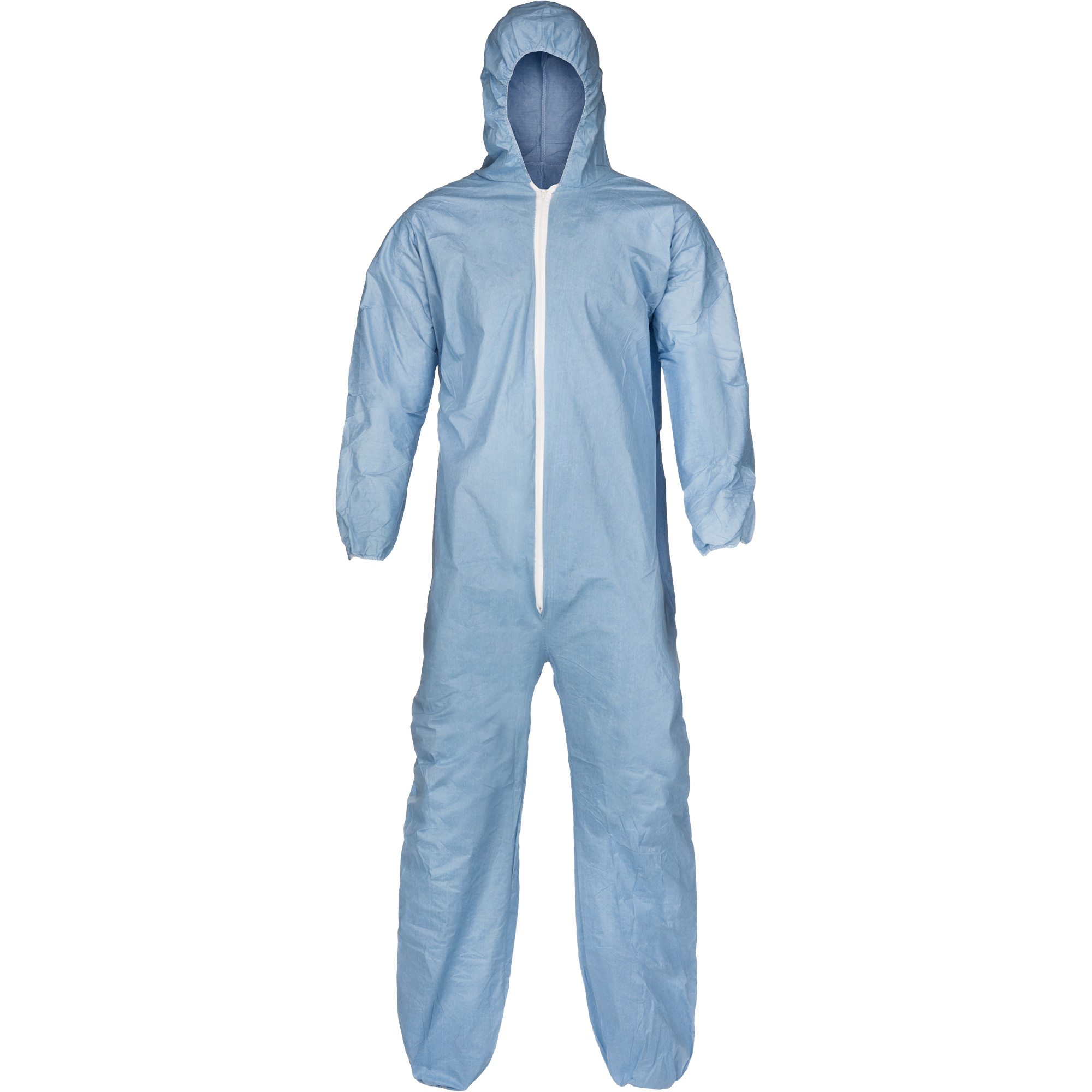 LAKELAND Pyrolon® Plus 2 FR Coveralls, Medium, Blue, FR Treated Fabric ...