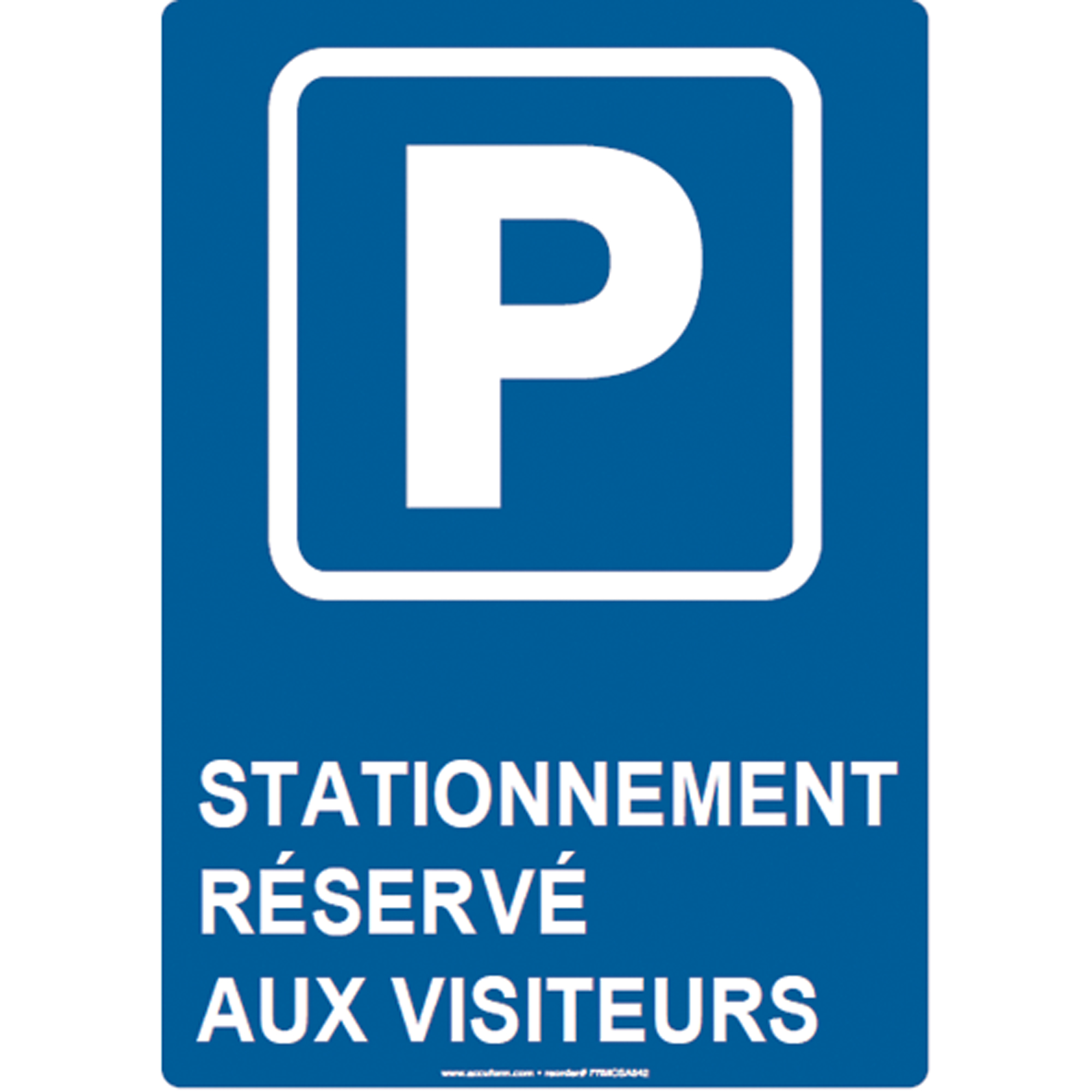 ACCUFORM SIGNS Panneau de stationnement réservé SDL549 (FRMCSA842VS ...