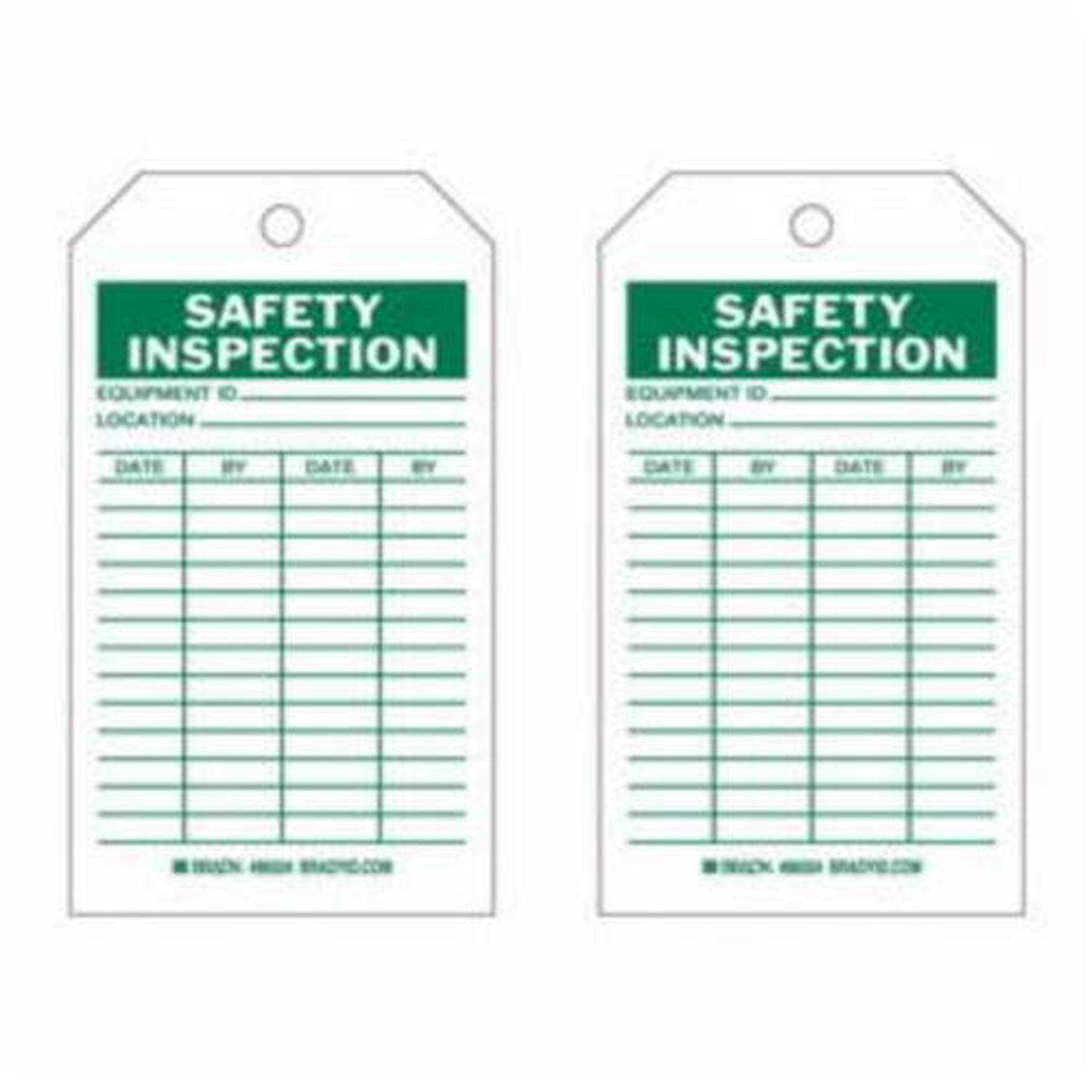 BRADY Safety Inspection Tags SX418 (86504) | Shop Inspection Tag | TENAQUIP
