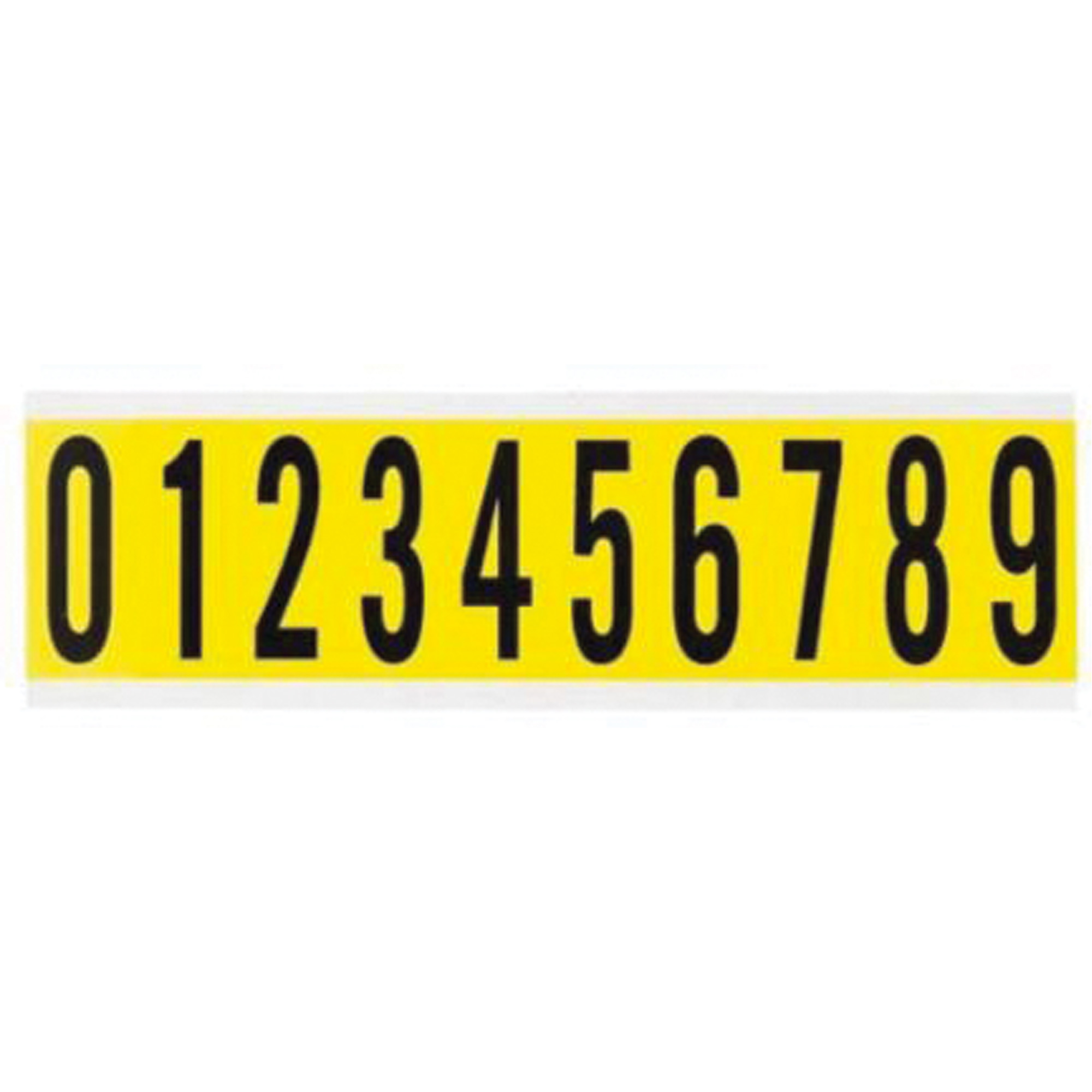 Brady 34410 Repositionable Individual Number and Letter Labels Set, 0 ...