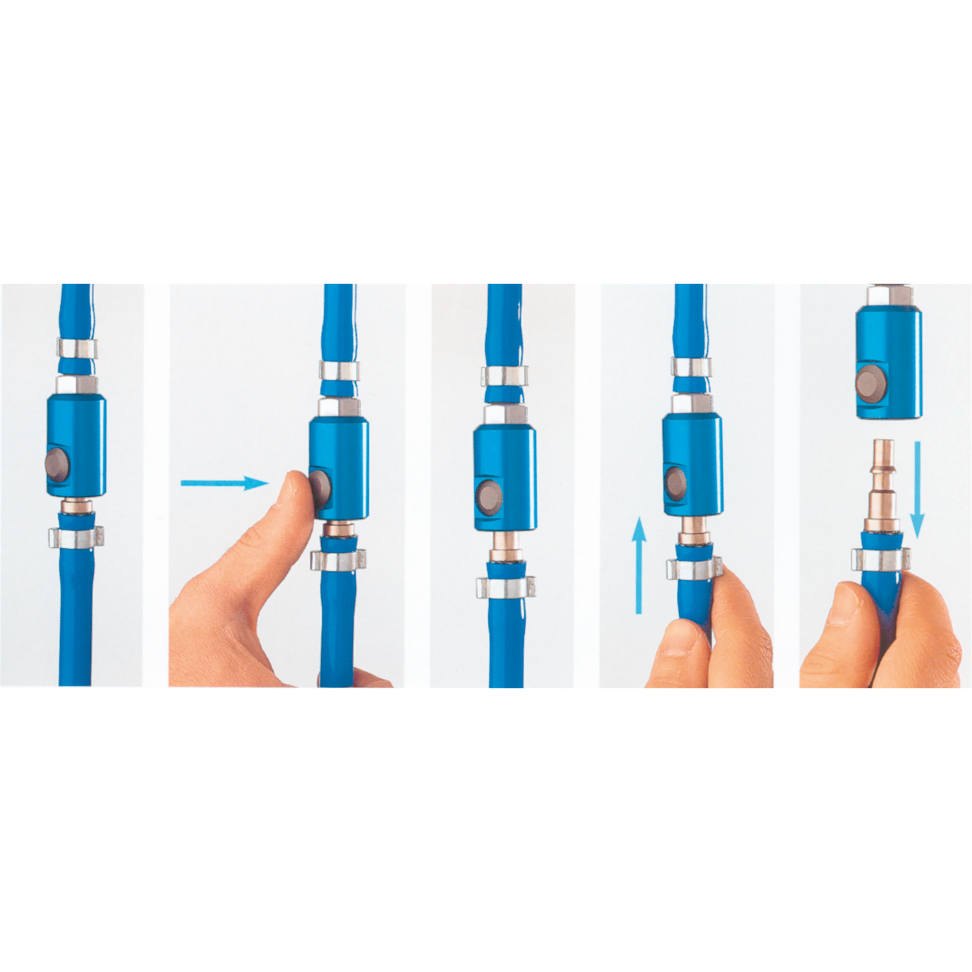 Topring 20.142 Quick Couplers - 1/4" Industrial, One Way Shut-off ...