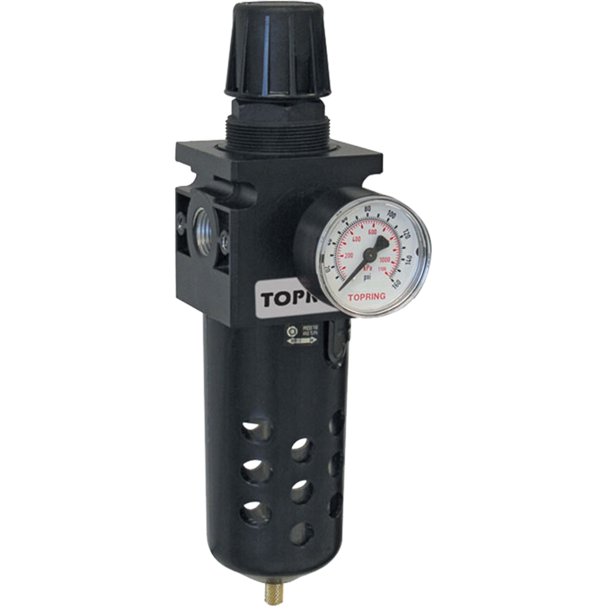 Topring 50.251 Filter/Regulator (Gauge Included), 3/4" NPT, 150 PSI, 8. ...