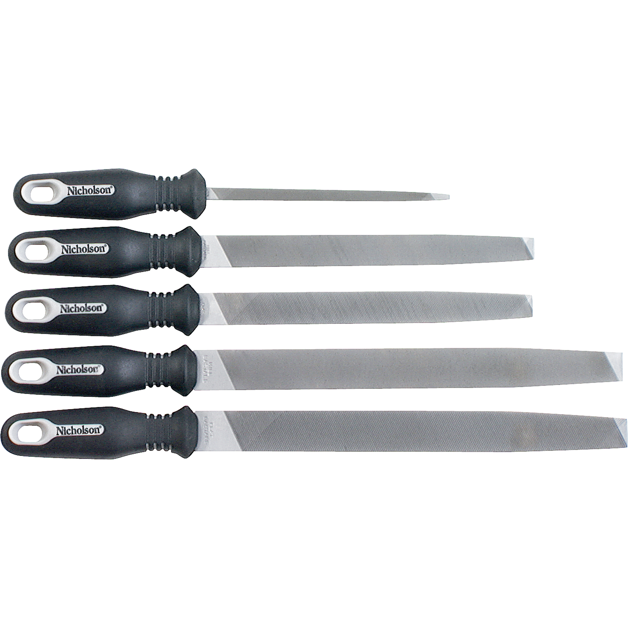 Nicholson By Crescent 22040HNNN 5-Piece Ergonomic File Set, 5 Pcs