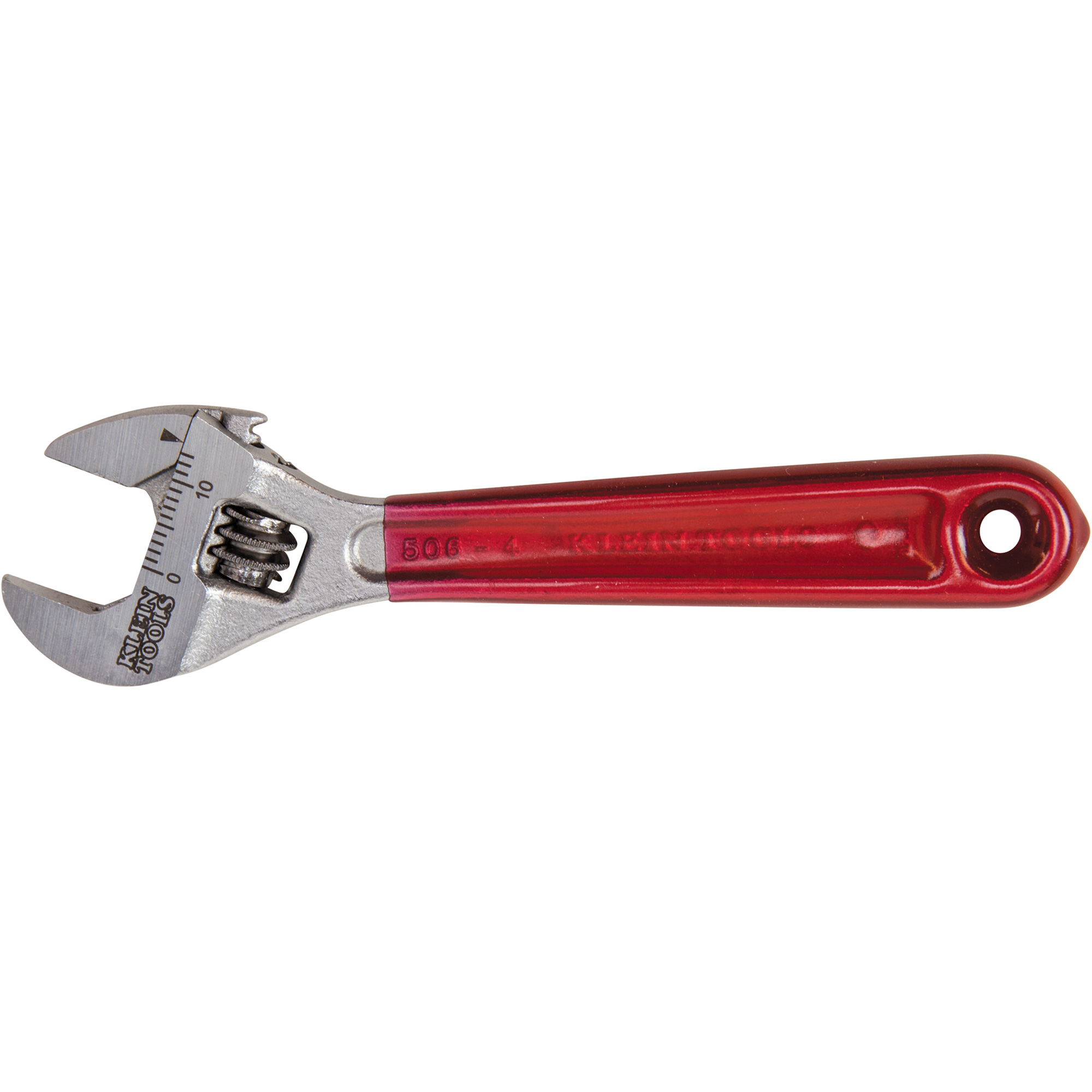 Klein Tools D506-4 Adjustable Wrench, 4-1/2" L, 1/2" Max Width, Chrome ...