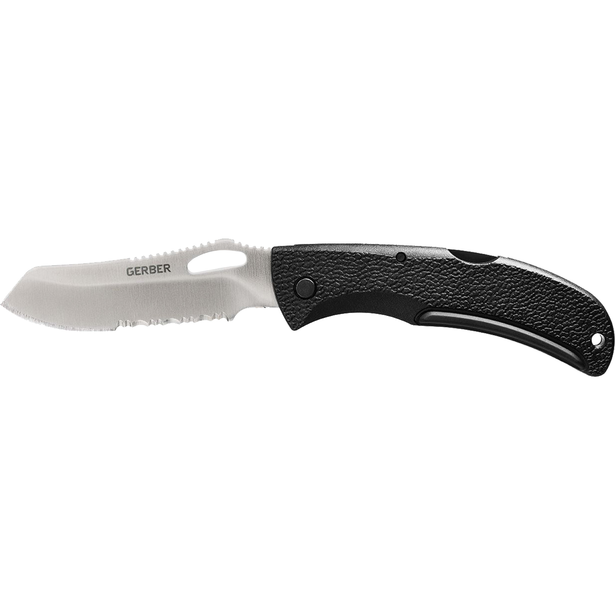 Gerber 22-01643GN E-Z Out Folding Knife, 3-1/2" Blade, Plastic Handle