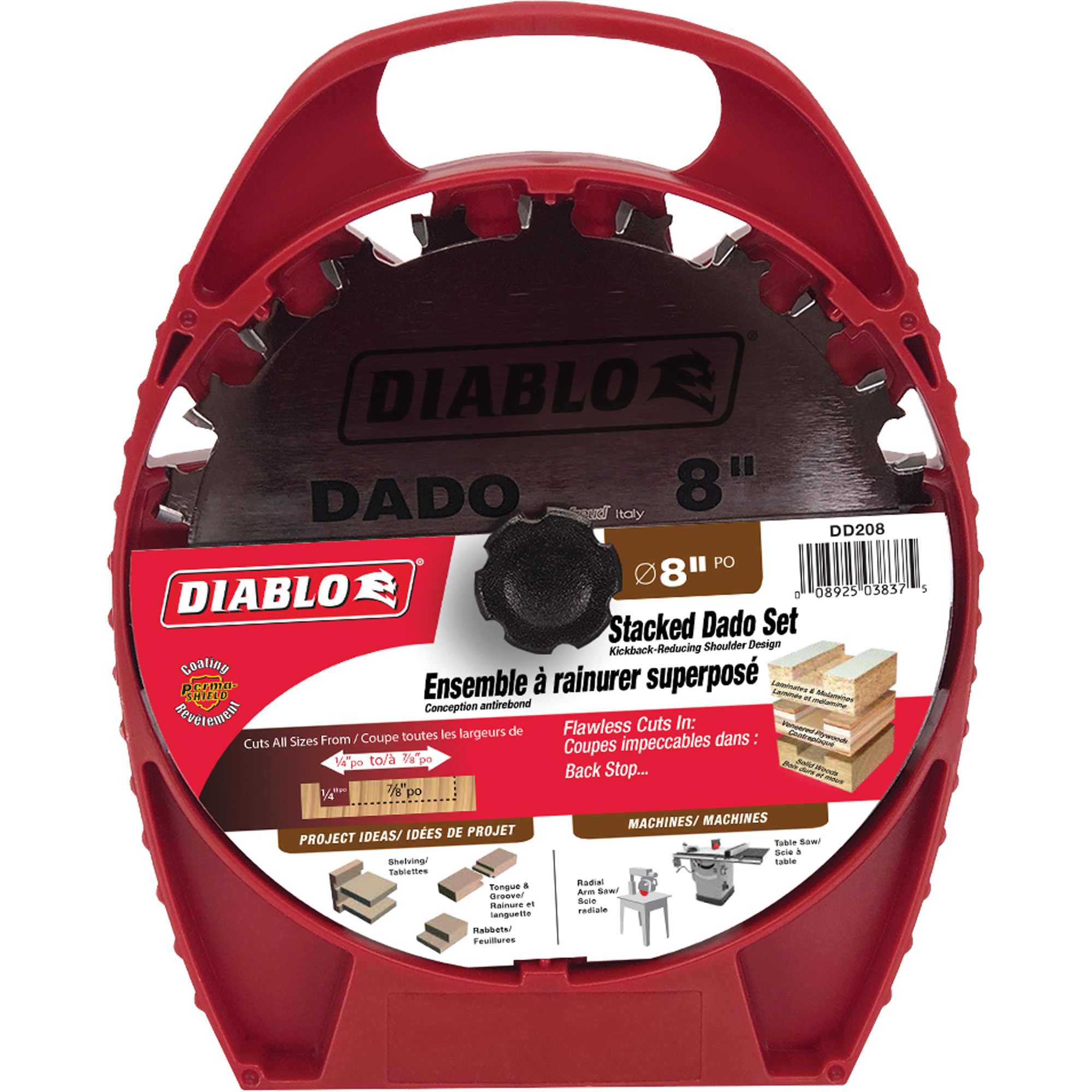 Diablo DD208HC Carbide Stacked Dado Saw Blade Set
