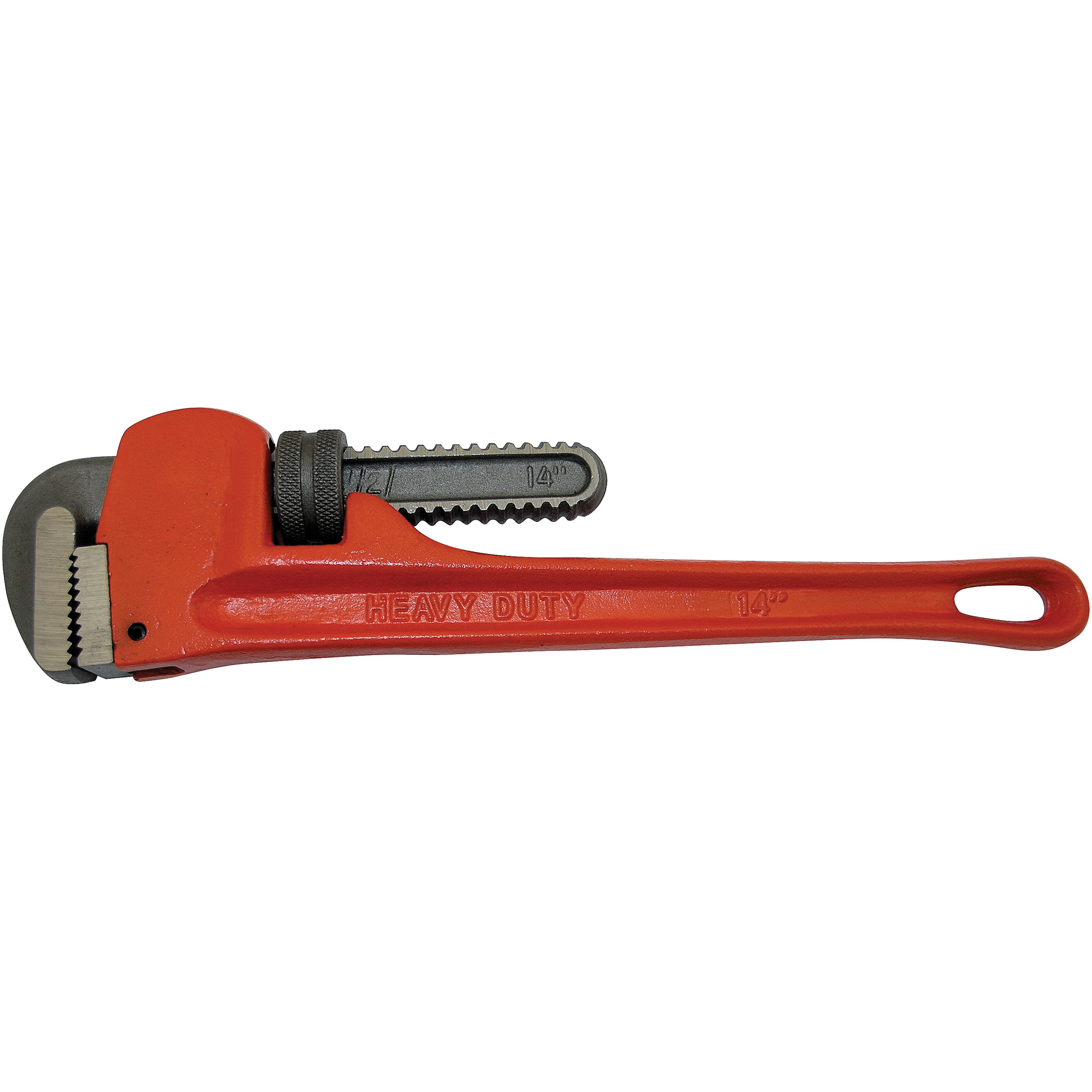 JET 020404 Heavy-Duty Pipe Wrench, 14" Long, Powder Coated Finish
