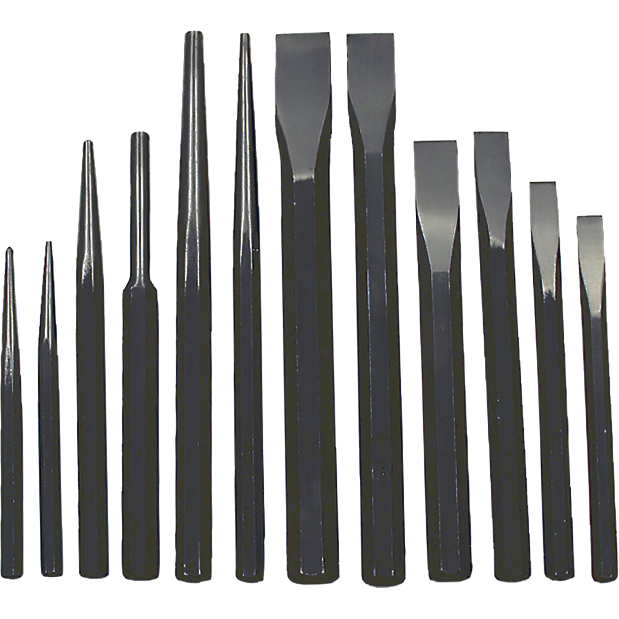JET Equipment 023505 Jumbo Punch & Chisel Set, 12 Pieces
