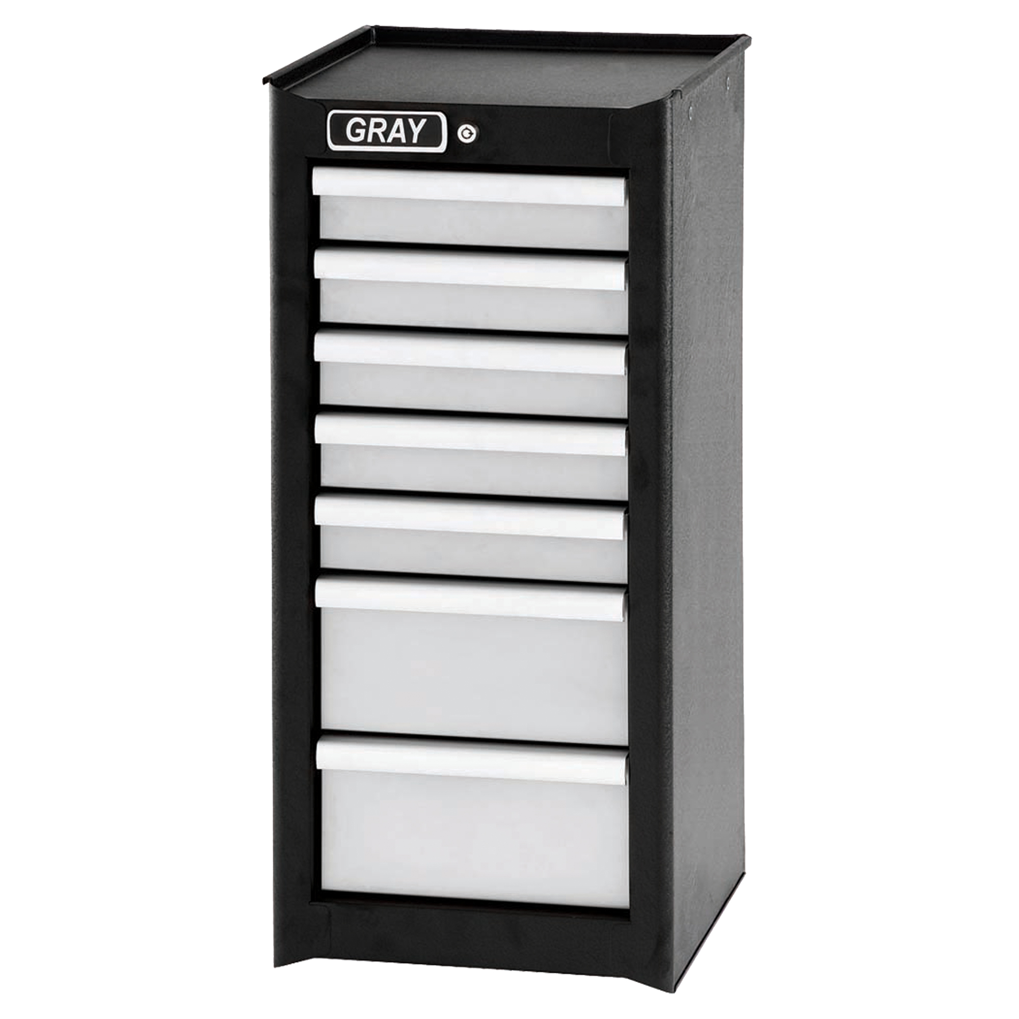 Gray Tools 99407SB Side Rider Cabinet, 7 Drawers, 14-3/4" W x 18" D x ...