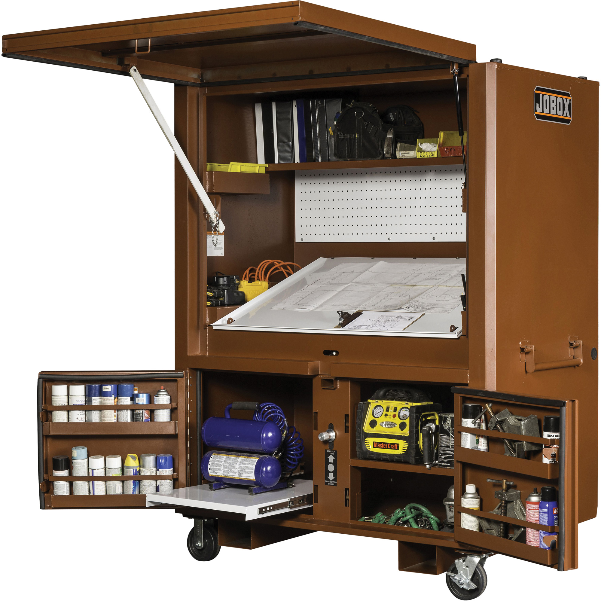 Jobox By Crescent 1-510990 Field Office Jobsite Box, 33" W x 63" D x 80 ...