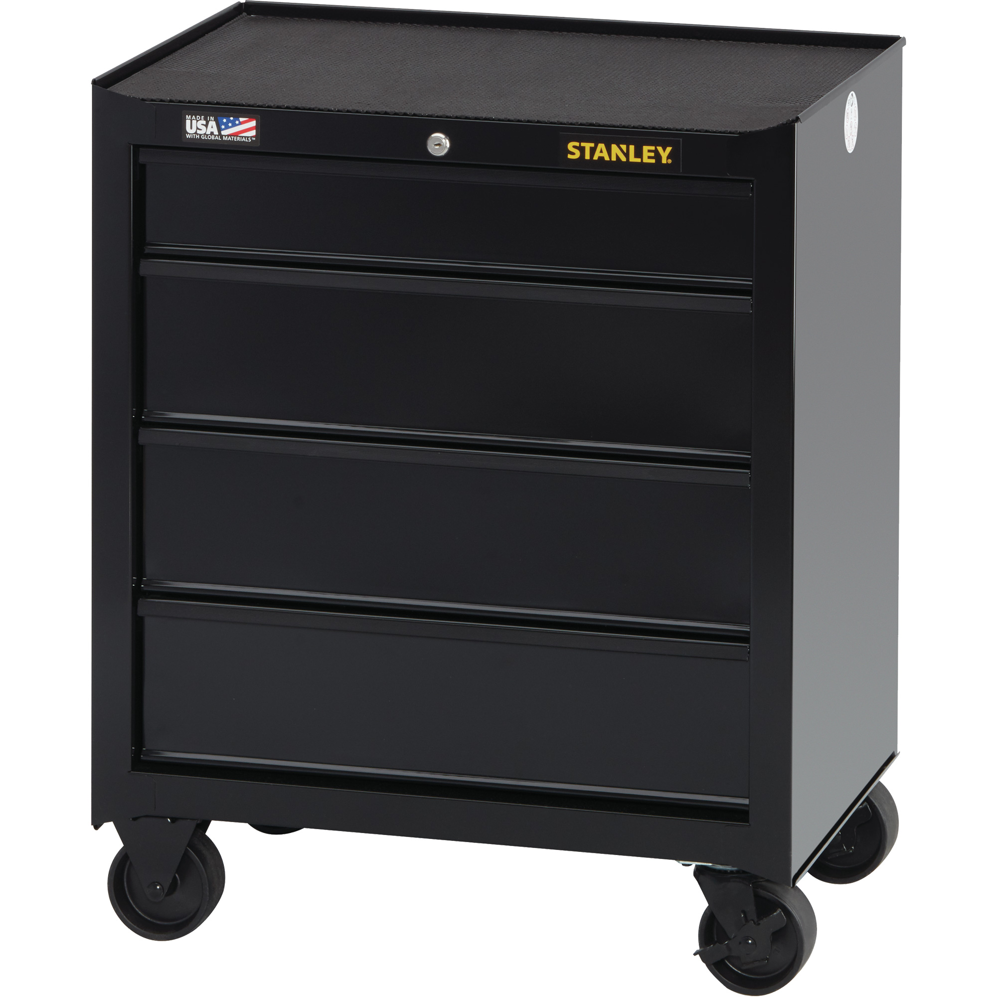 STANLEY TOOLS 100 Series Rolling Tool Chest, 4 Drawers, 26-1/2" W x 18 ...