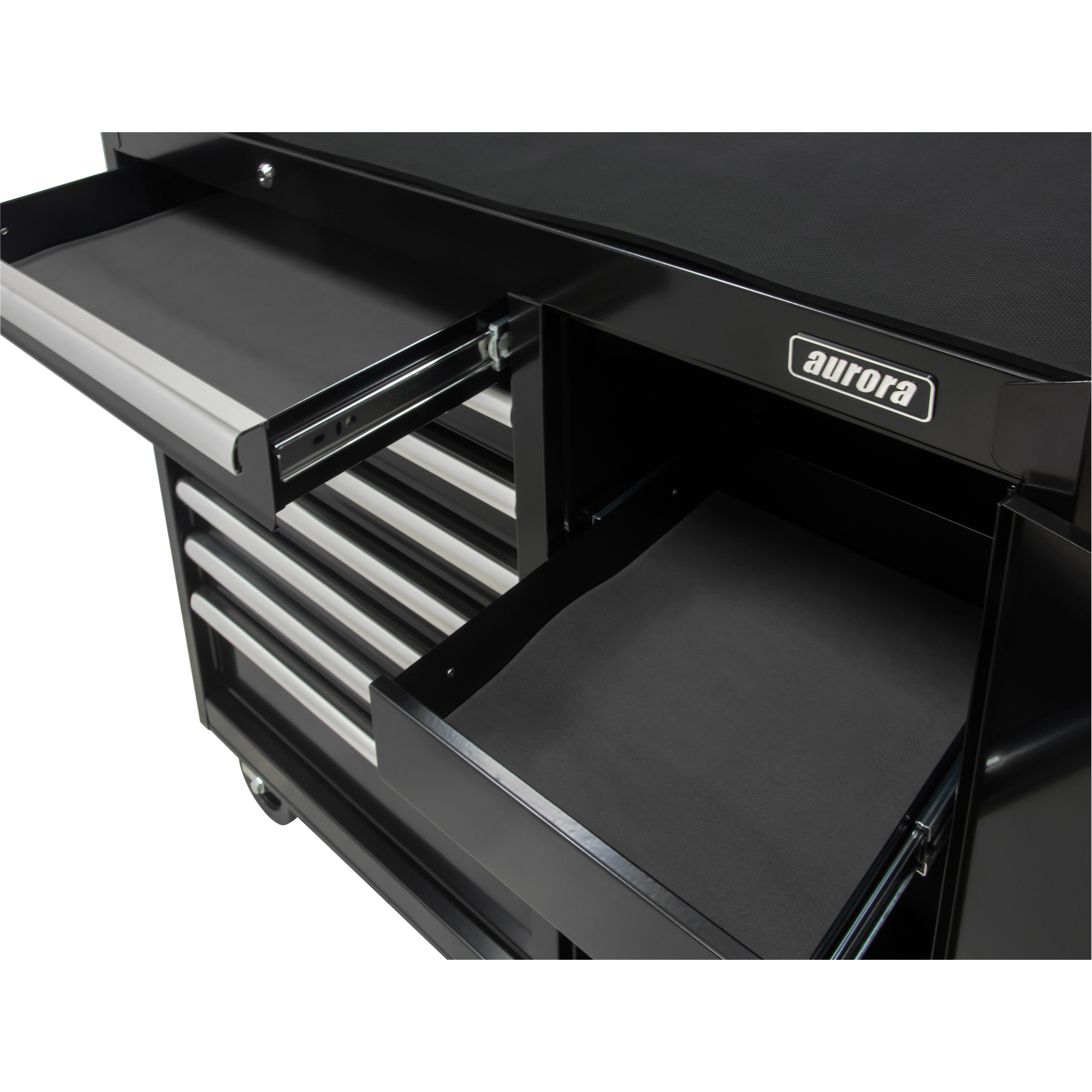 AURORA TOOLS Industrial Tool Cart, 8 Drawers, 44-3/10" W x 21-1/10" D x ...