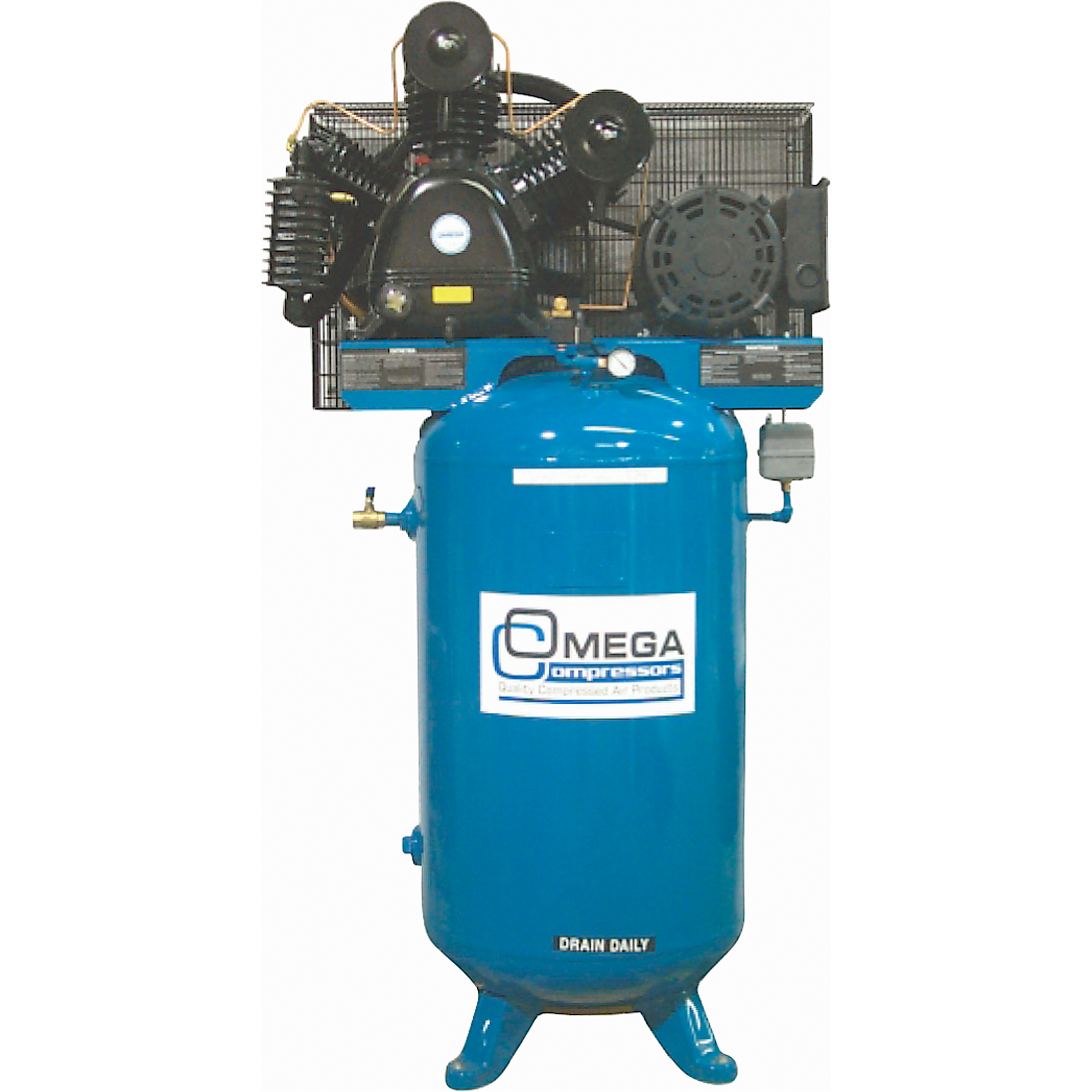 OMEGA COMPRESSORS Industrial Series Air Compressors - Vertical ...