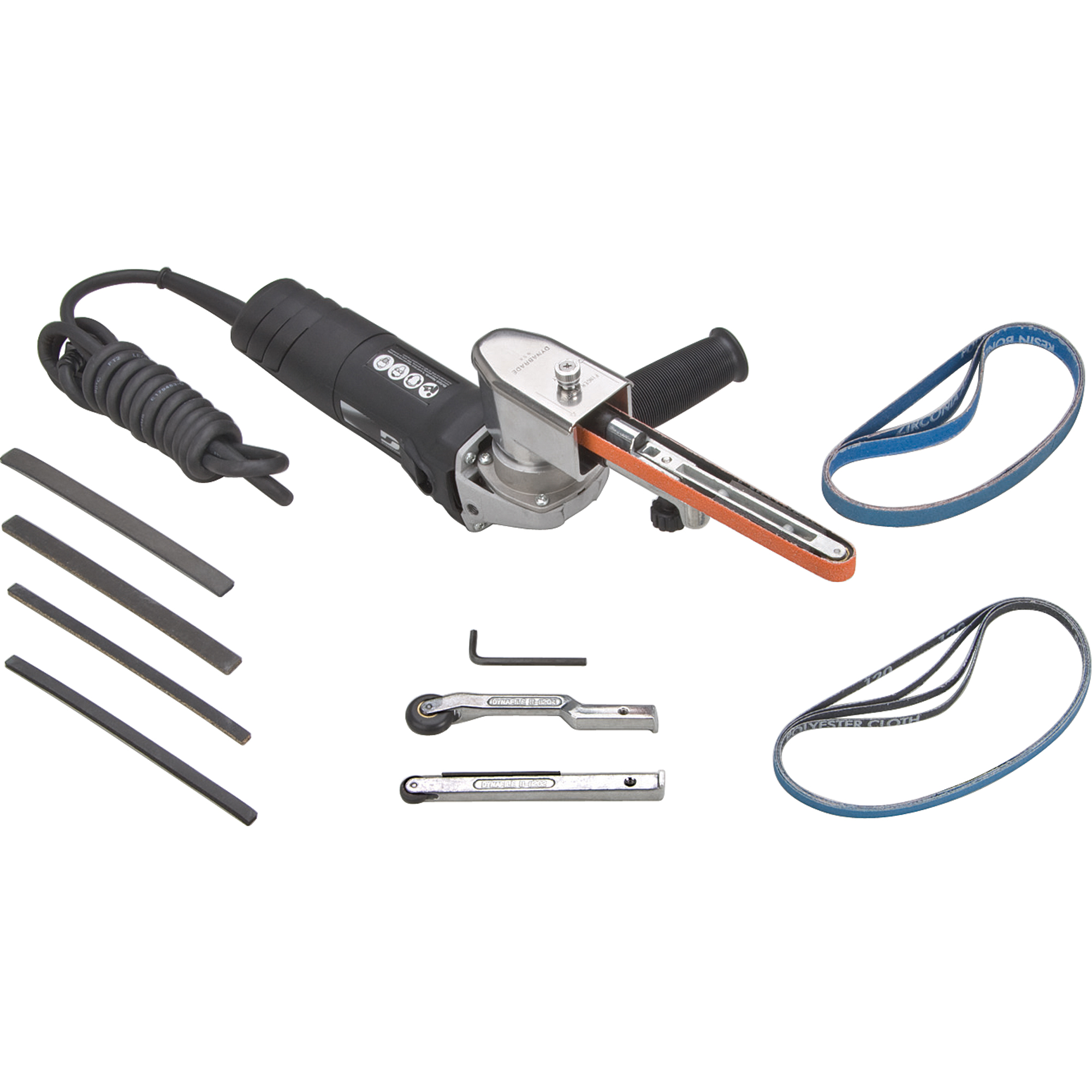 Dynabrade 40611 Electric Dynafile® II Abrasive Belt Machines, 1/8" - 3/4"