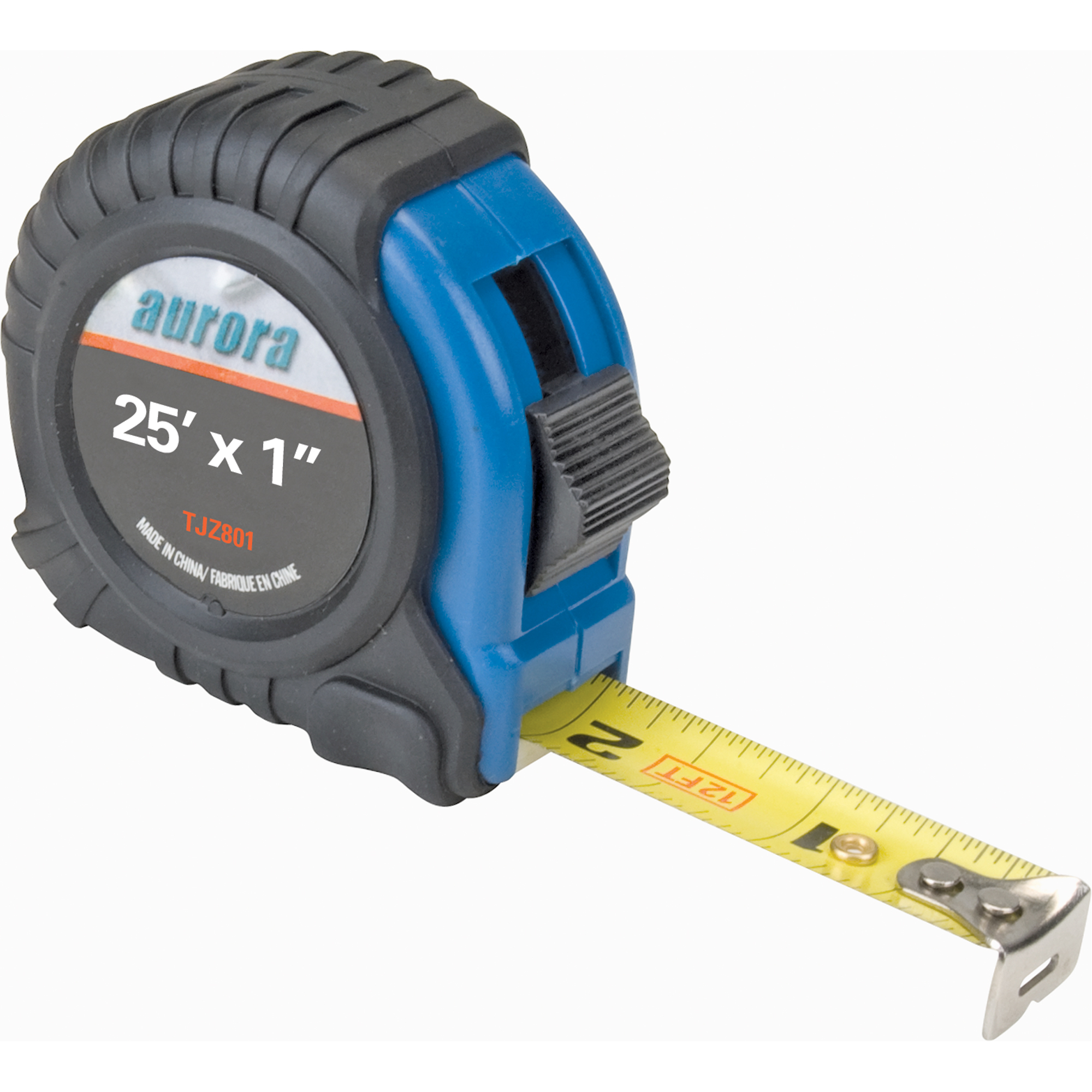 AURORA TOOLS Measuring Tape, 1" x 25', in/ft. Graduations TJZ801 | Shop ...