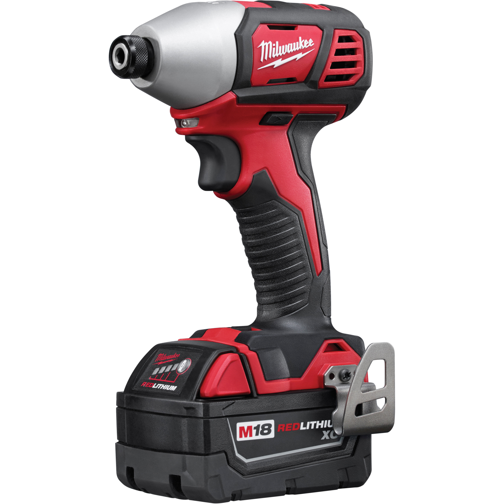 Milwaukee 2657-22 M18 Compact Impact Driver Kit, 1/4", 1500 in-lbs Max ...