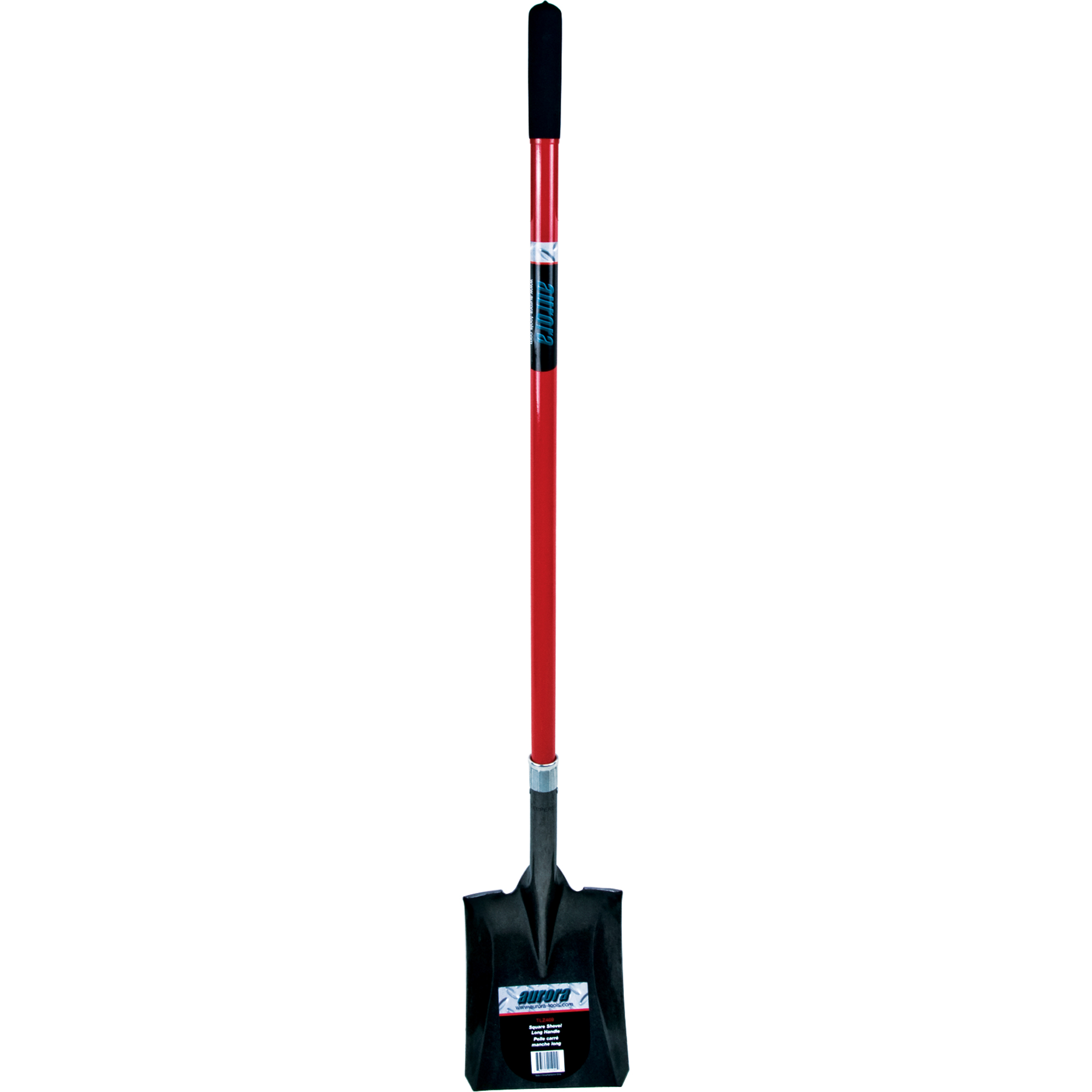 Aurora Tools TLZ469 Heavy-Duty Square Shovel, Fibreglass, Carbon Steel ...