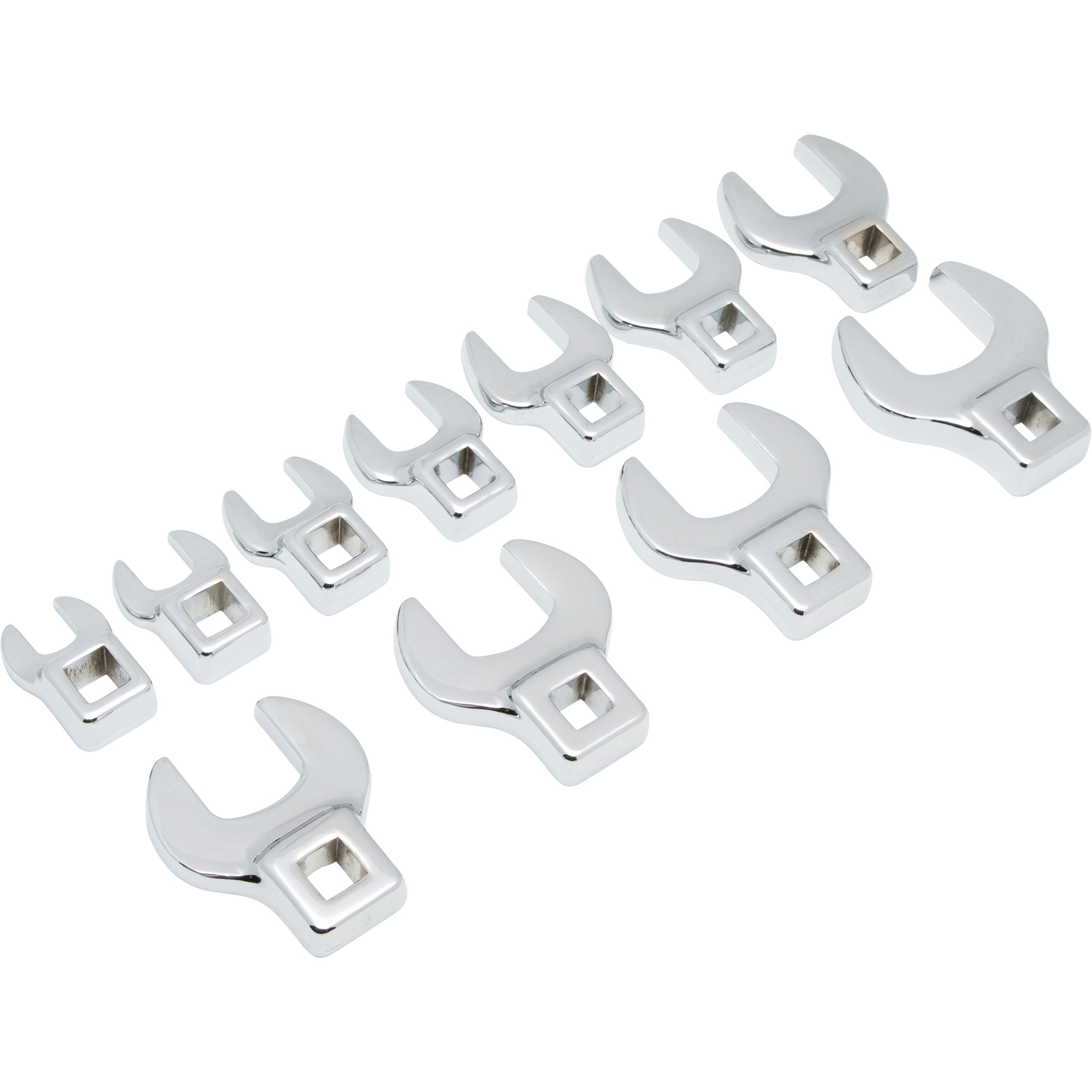 Gearwrench 81908 6-Point Wrench Set, Crowfoot, 11 Pieces, Imperial