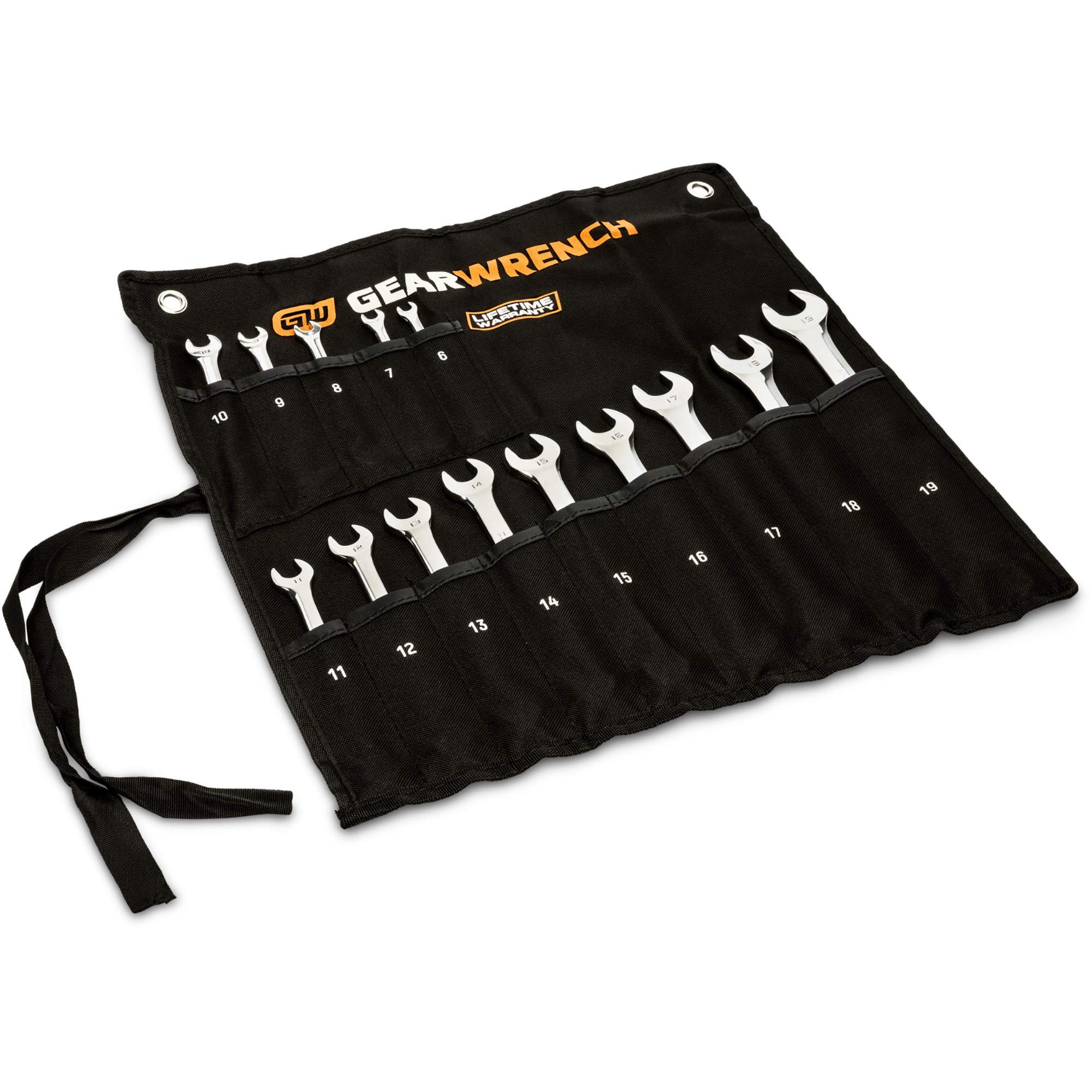 Gearwrench 81925 6-Point Wrench Set, Combination, 14 Pieces, Metric
