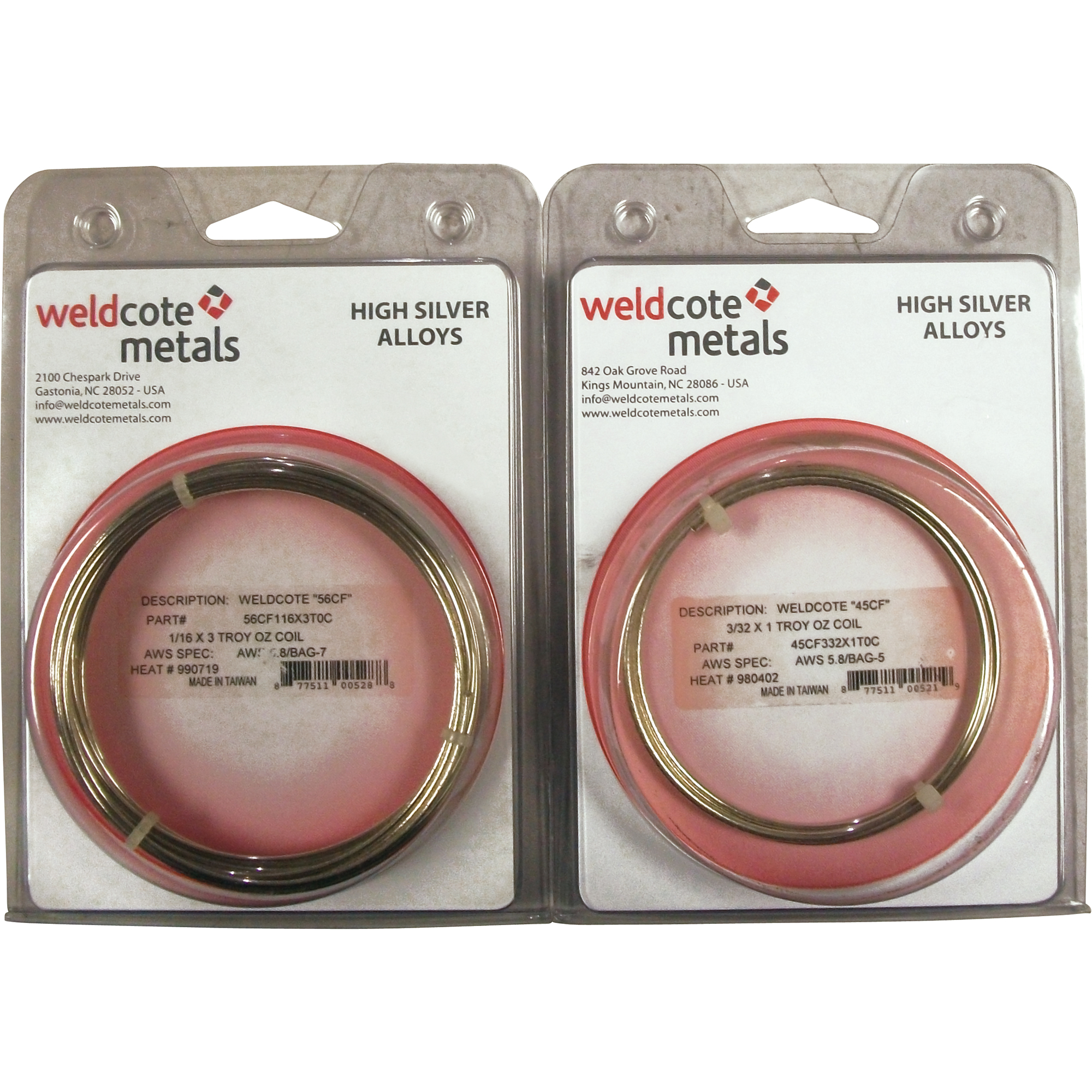 WELDCOTE METALS High Silver Brazing Alloys TTU870 (45CF132X1T0C) | Shop ...