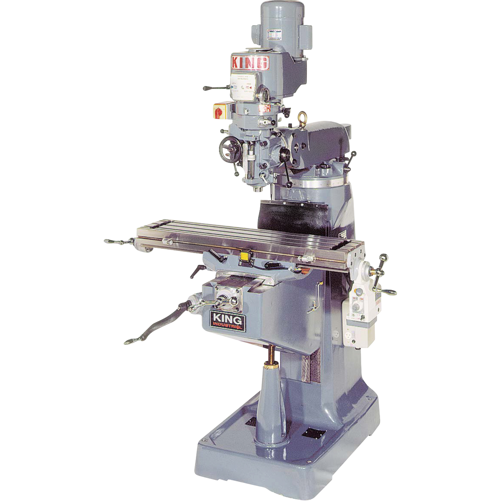 King Canada 942VS-6-NF Vertical Turret Milling Machine, 2 Speed, 9" x ...
