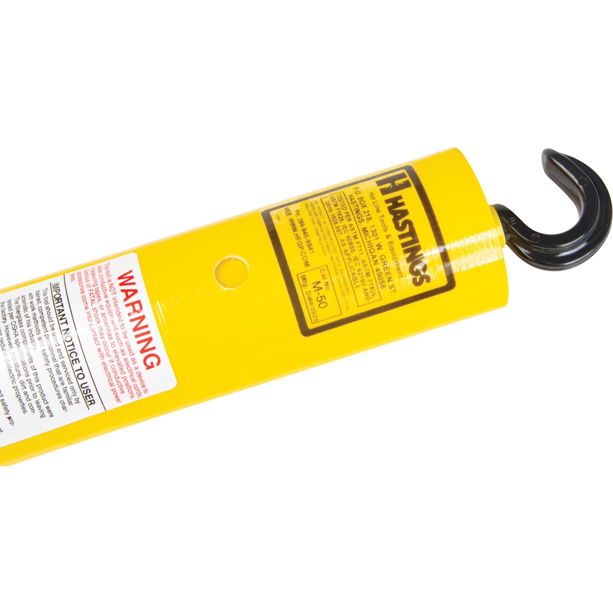 HASTINGS FIBER GLASS Tel-O-Pole® Measuring Hot Stick UAI508 (M-50 ...