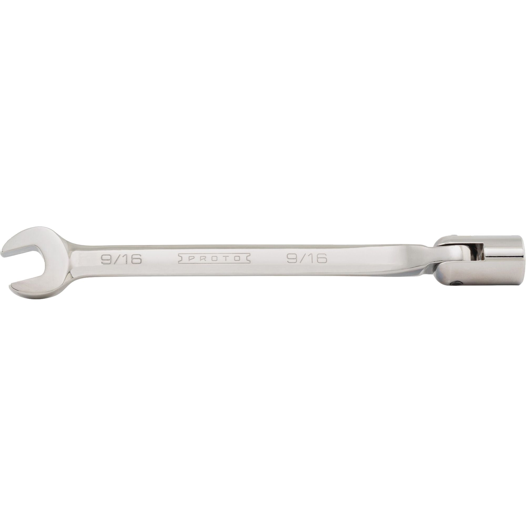 Proto J1270-18A Combination Flex-Head Wrench, 12 Point, 3/8", Satin Finish