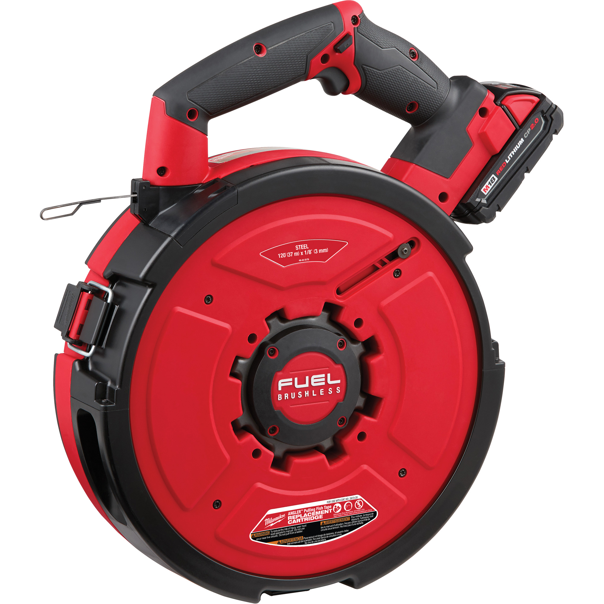 MILWAUKEE M18 Fuel Angler 120' Steel Pulling Fish Tape Kit UAK385 ...
