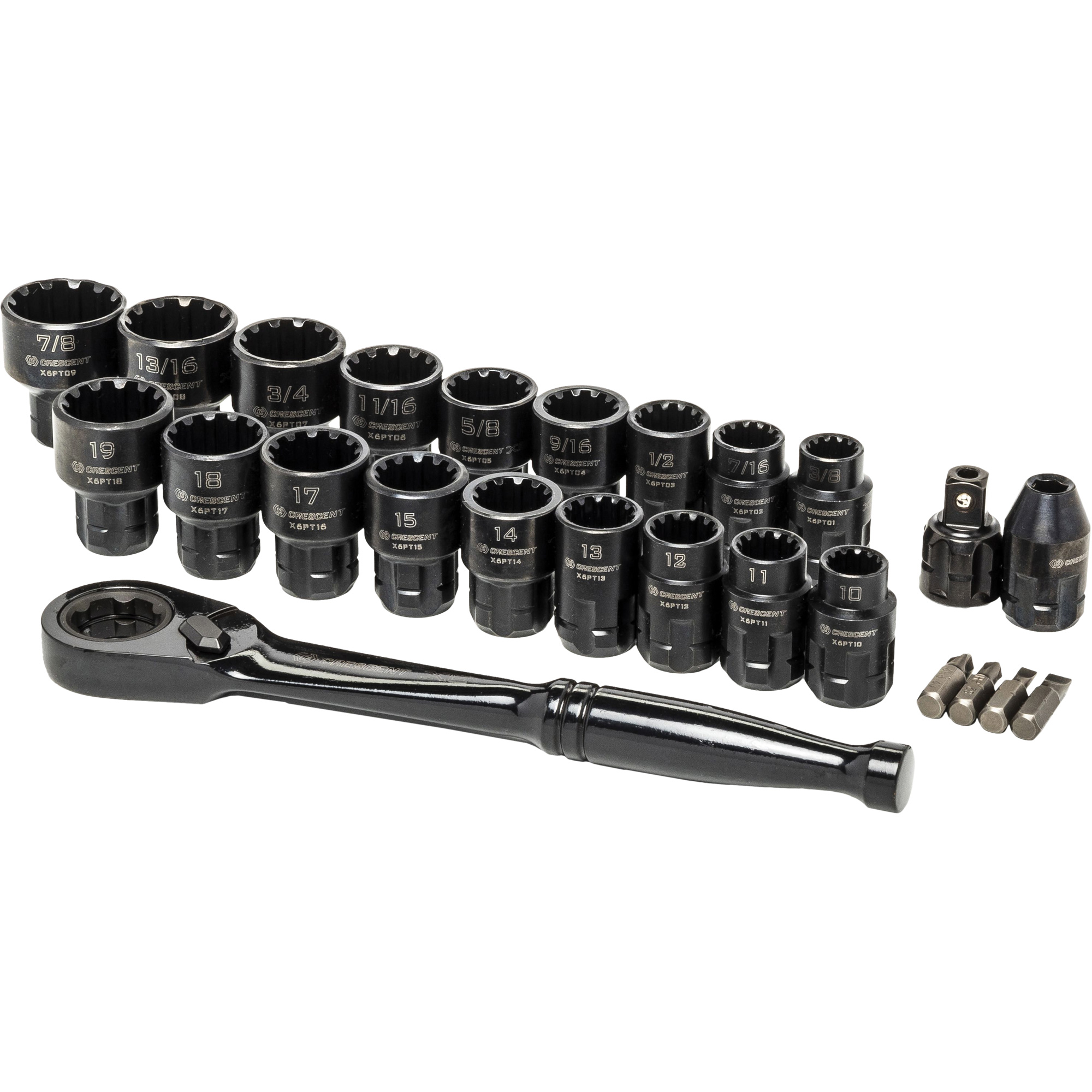 CRESCENT Mechanic's Tool Set, 3/8" Drive Size UAL106 ( CX6PT25) | Shop ...