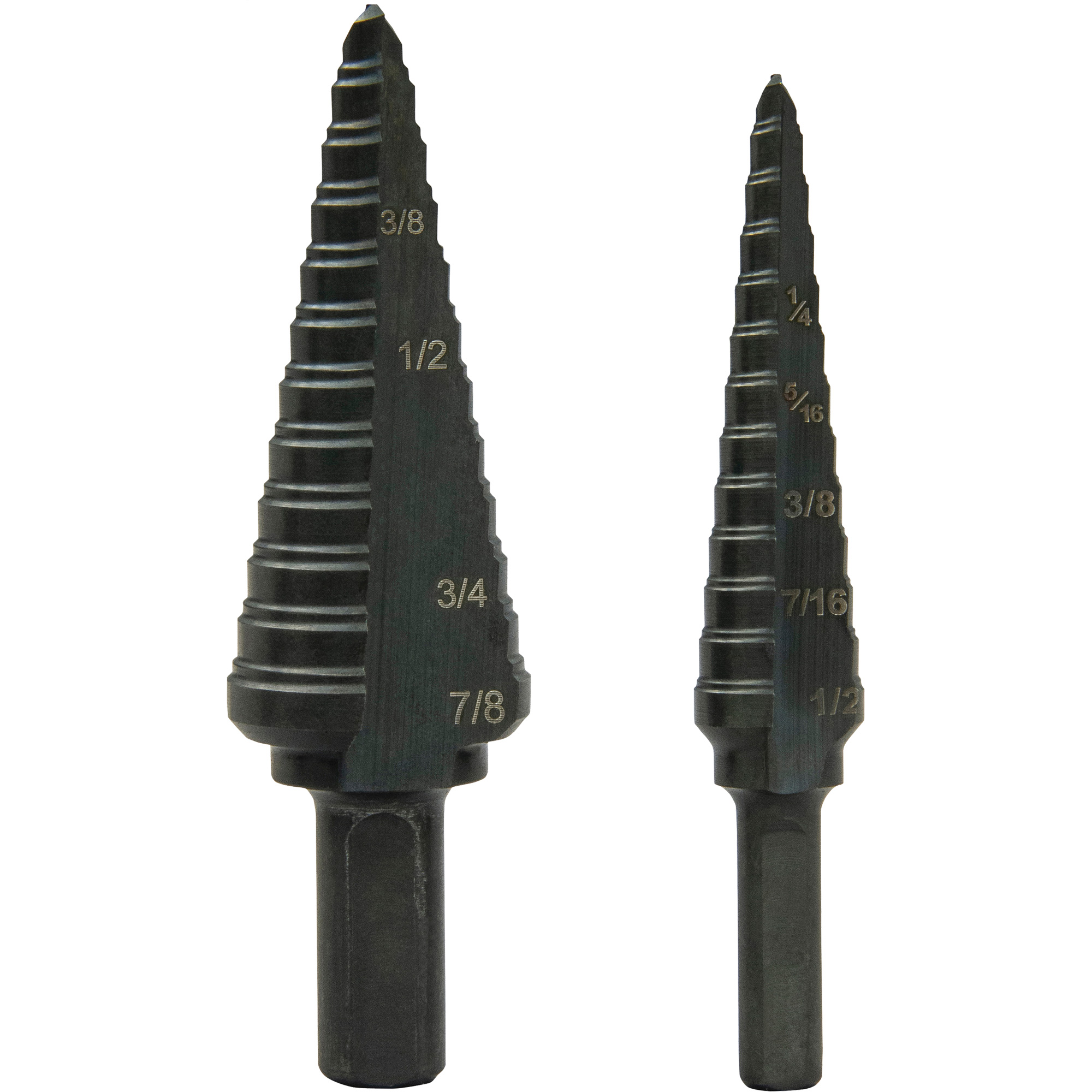 GREENLEE Step Bit Set, 1/8"/3/16" -, 1/2"/7/8" UAL162 (GSBSET2) | Shop ...