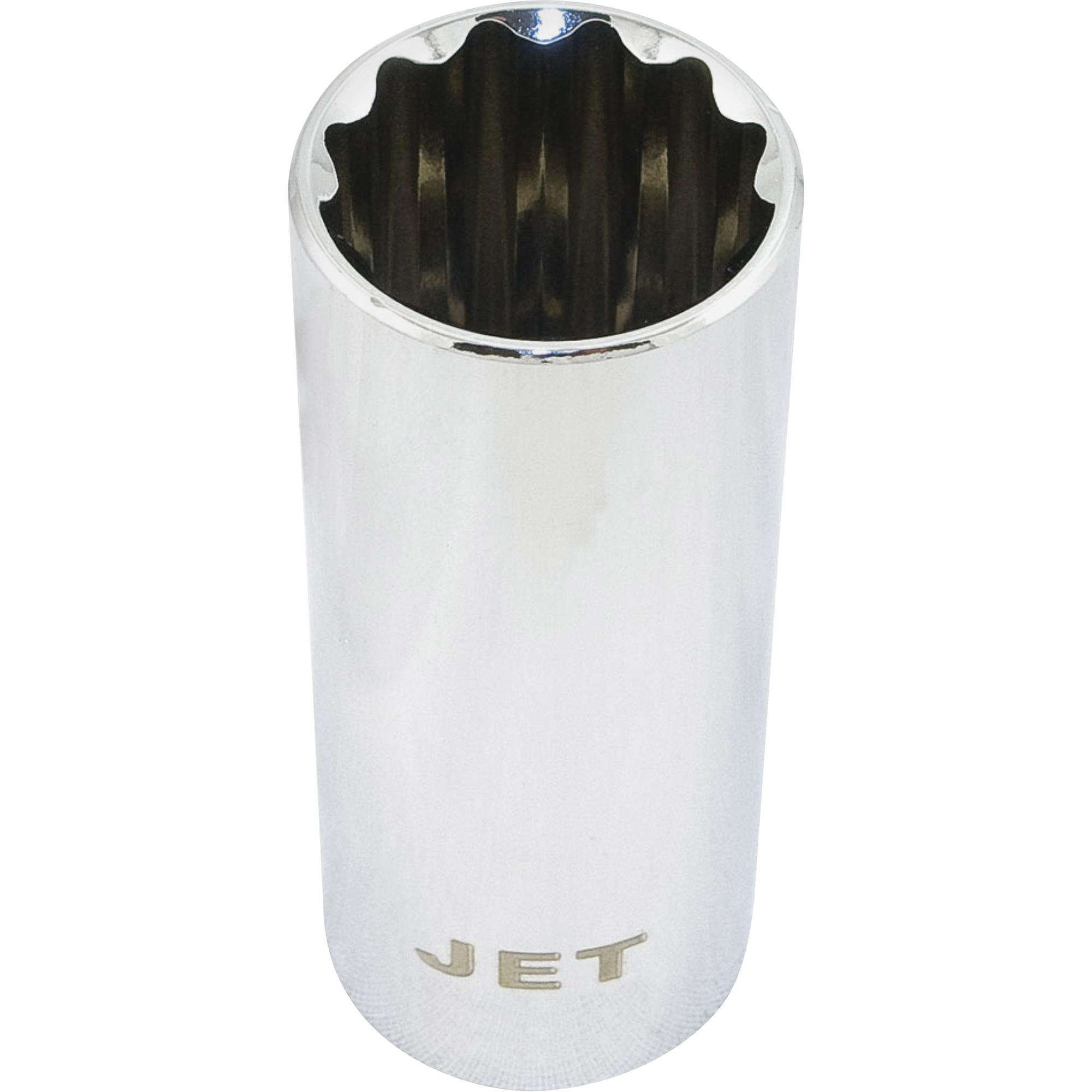 JET 672821 Chrome Socket, 21 mm, 1/2" Drive, 12 Points, Deep