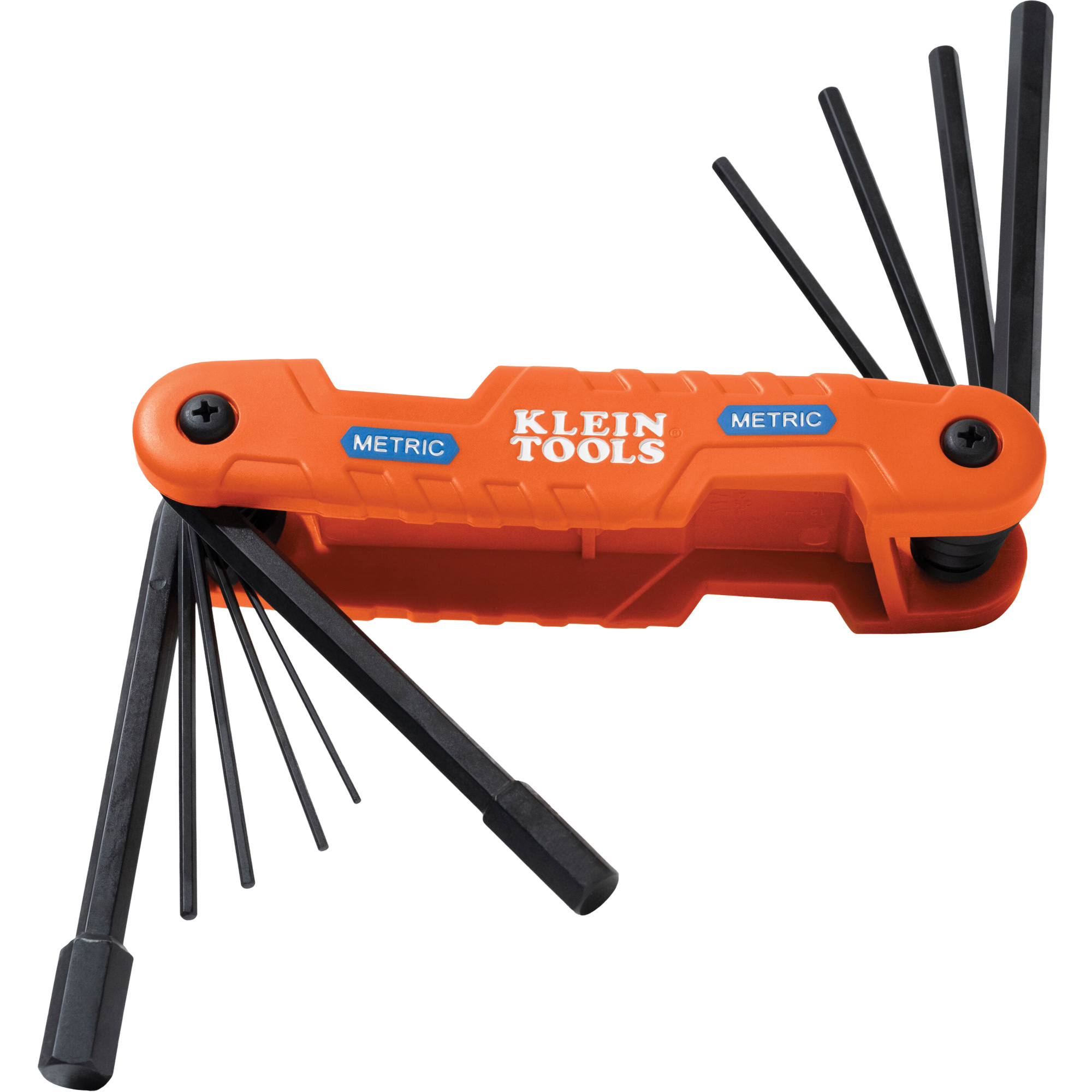 Klein Tools 70550M Jeu pliant de clés hexagonales Pro, 10 mcx, Métrique