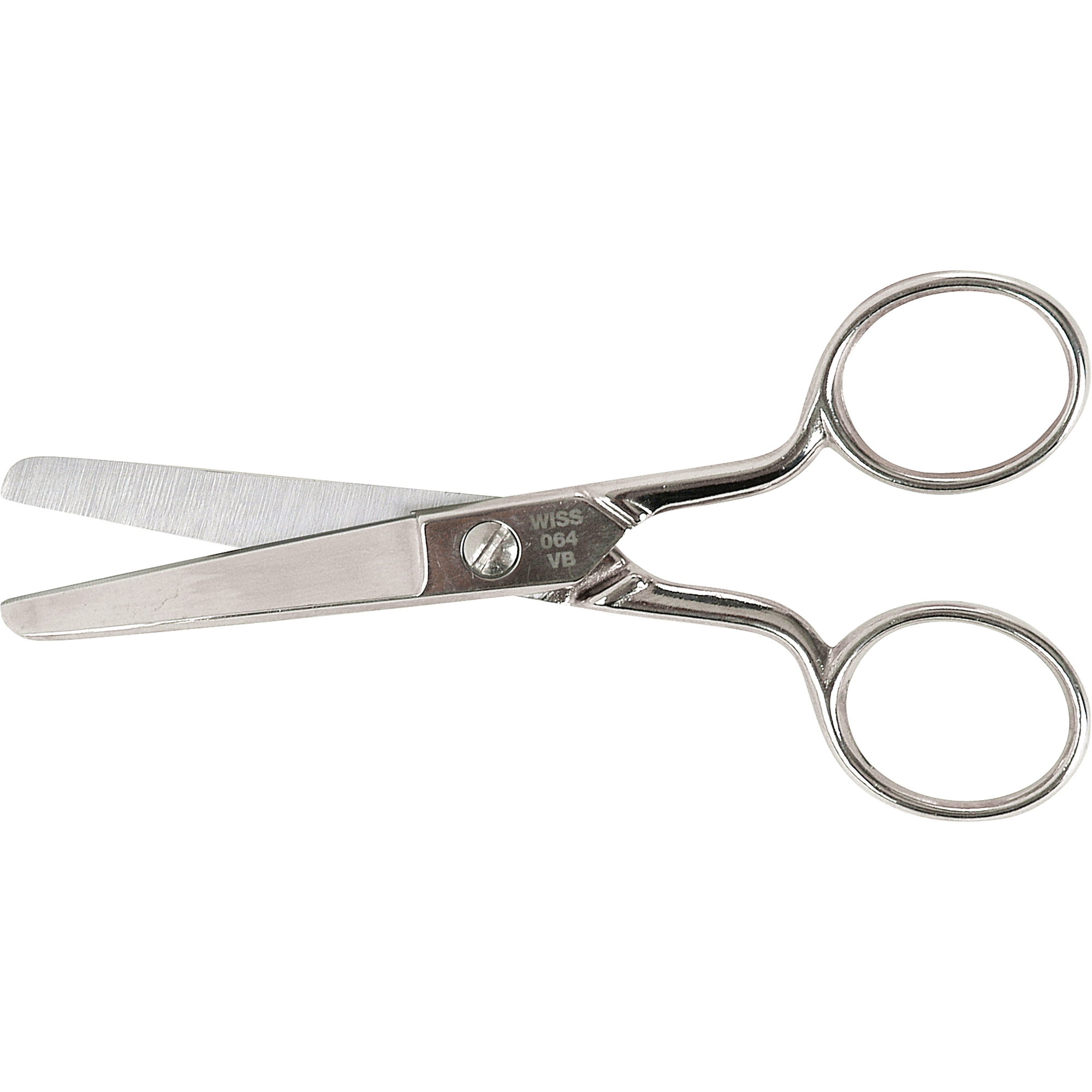 Wiss By Crescent 166 Blunt Blade Pocket Scissors, 6-1/4", Rings Handle