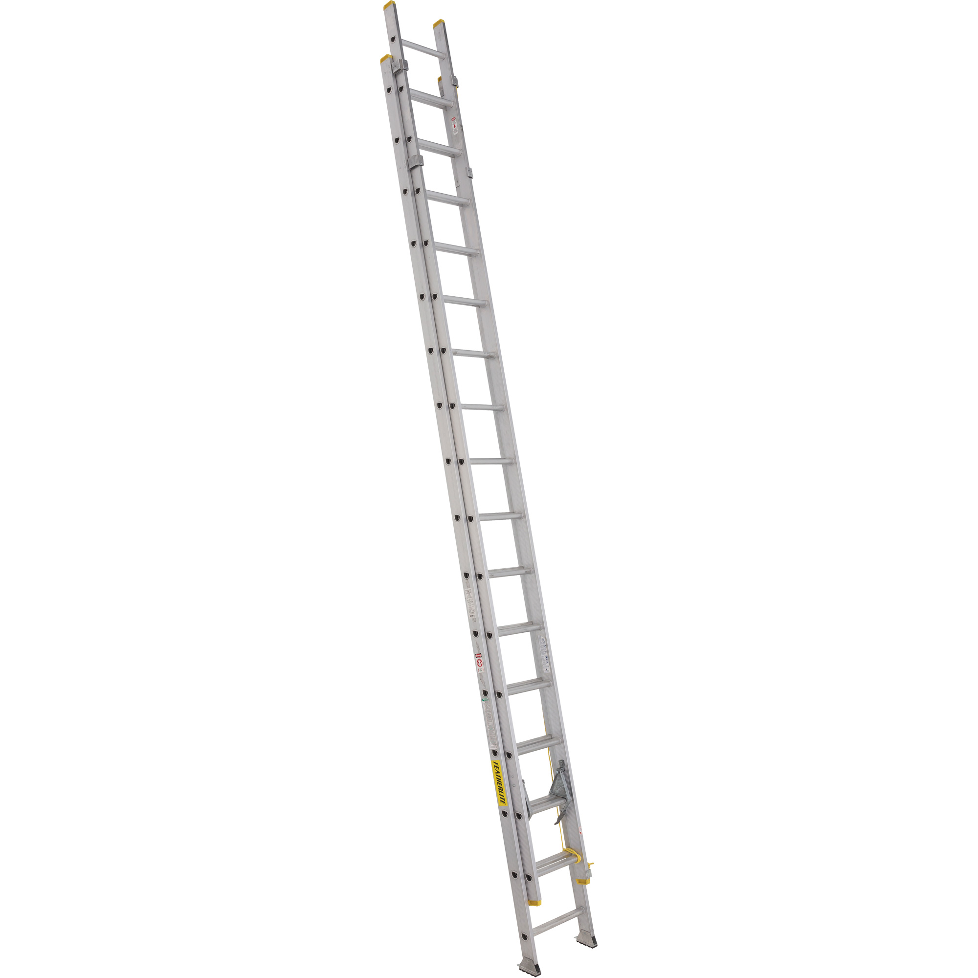 Featherlite 4232D Industrial Heavy-Duty Extension Ladders, 300 lbs. Cap ...